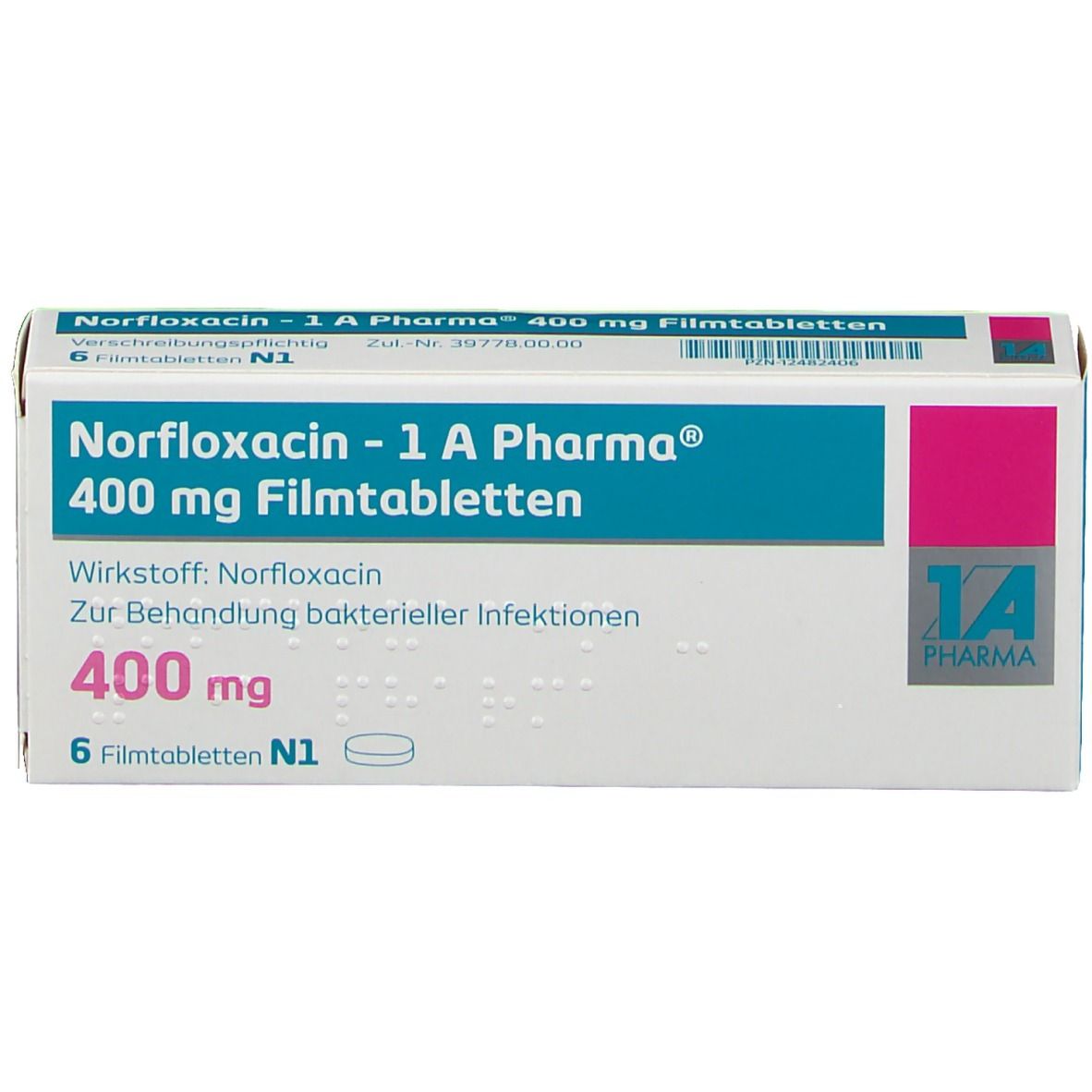 Norfloxacin - 1 A Pharma® 400 mg 6 St - shop-apotheke.com