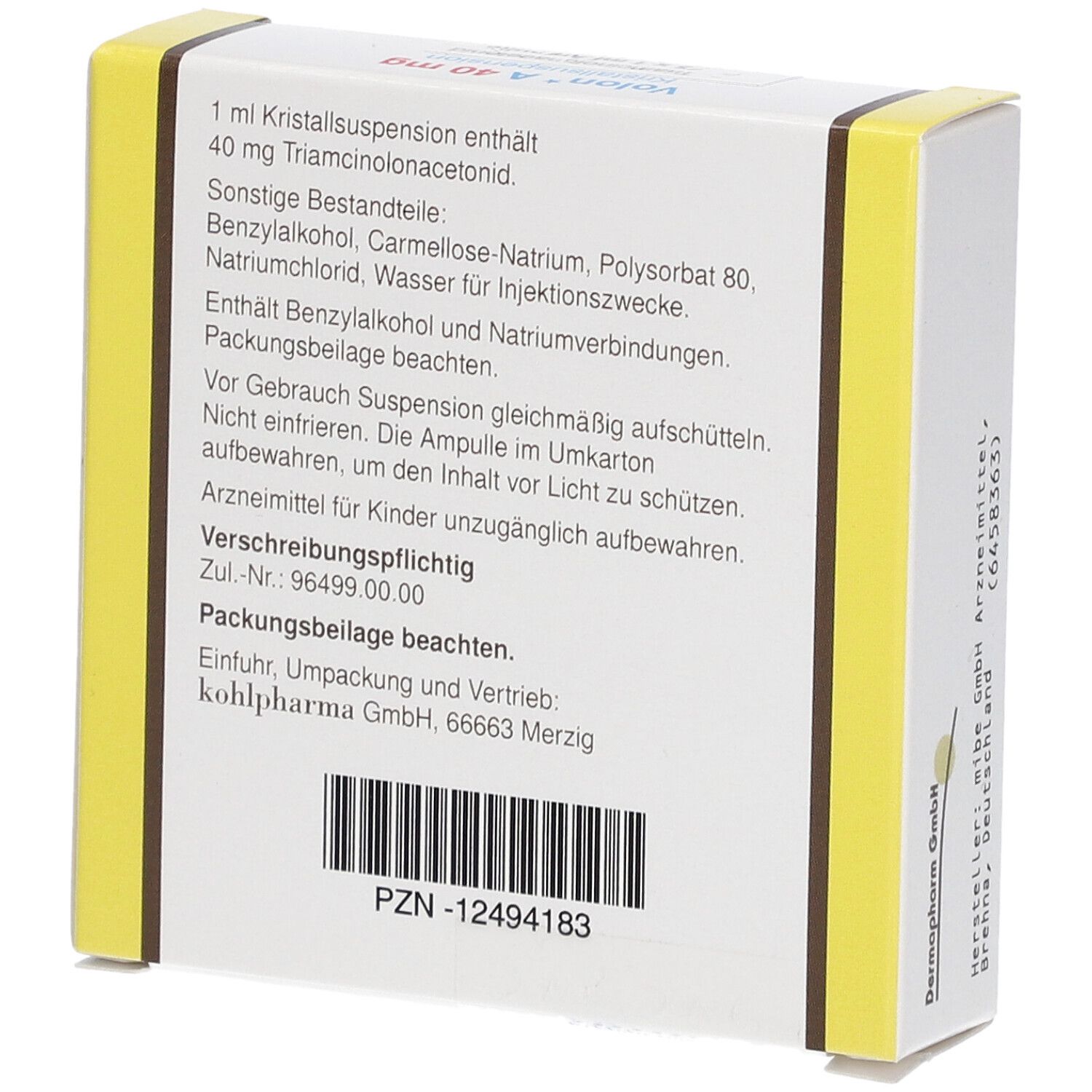 Volon A 40 5x1 ml mit dem E-Rezept kaufen - Shop Apotheke