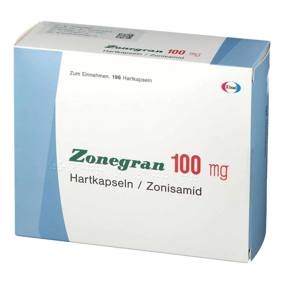 Zonegran 100 mg 196 St mit dem E-Rezept kaufen - Shop Apotheke