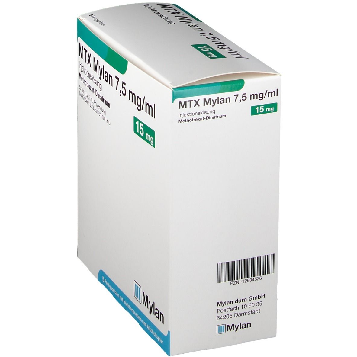 MTX Mylan 7,5 mg/ml 15 mg 5x2 ml mit dem E-Rezept kaufen - Shop Apotheke