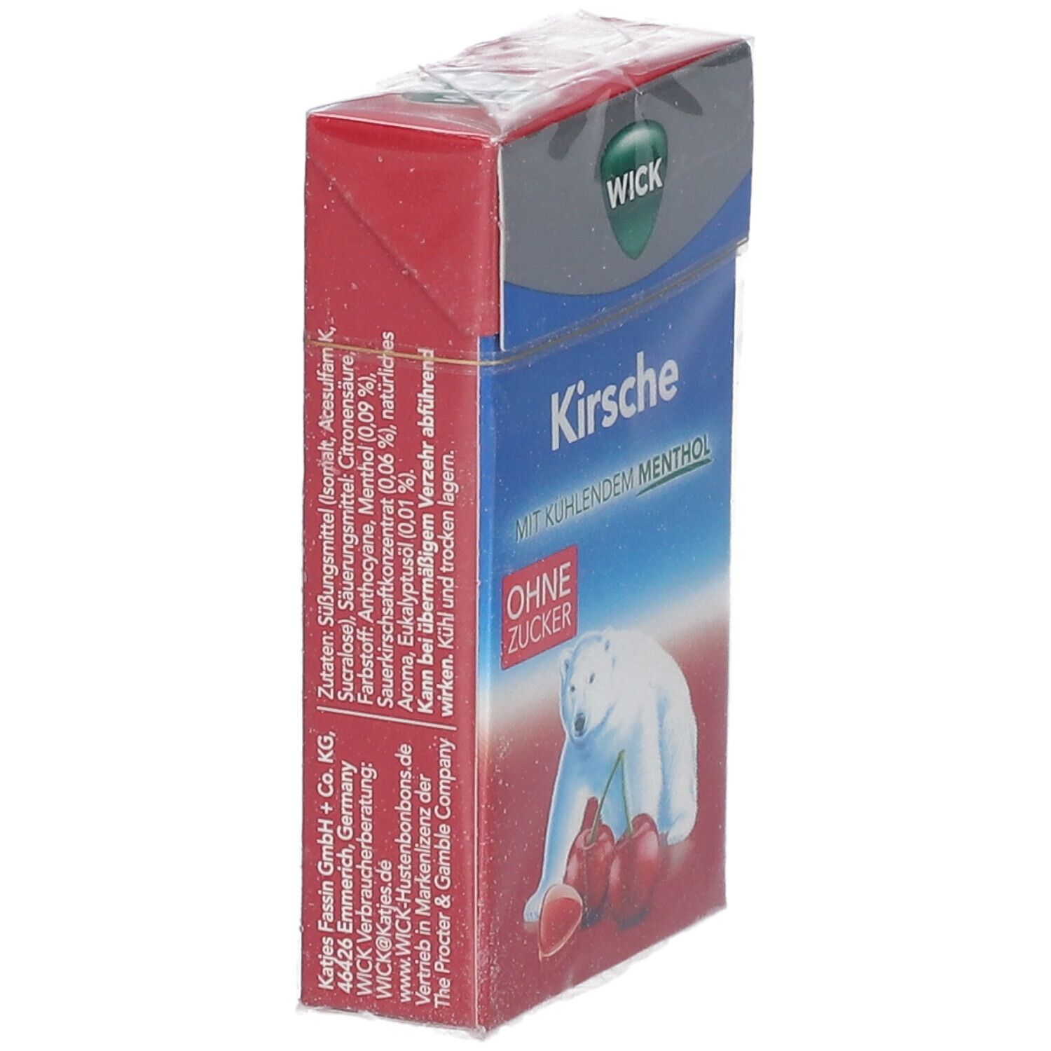 WICK Kirsche & Eukalyptus ohne Zucker 46 g - Shop Apotheke