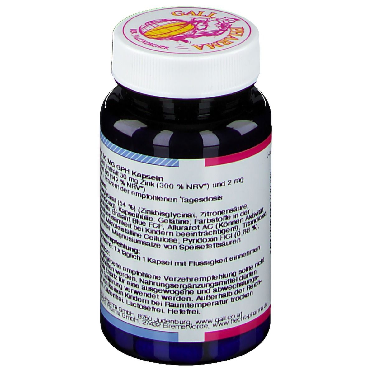 GALL PHARMA Zink 30mg GPH Kapseln 30 St - shop-apotheke.com