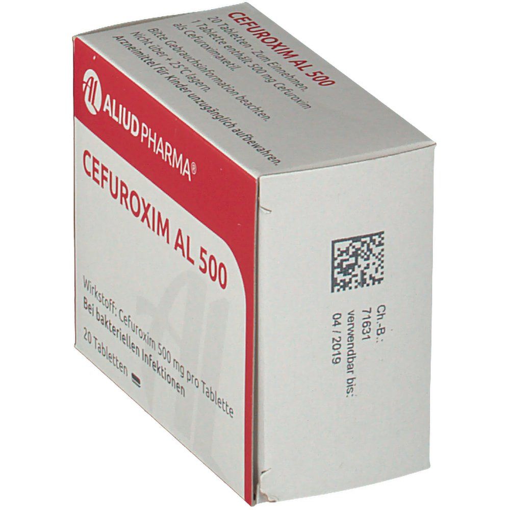 Cefuroxim AL 500 20 St mit dem E-Rezept kaufen - Shop Apotheke