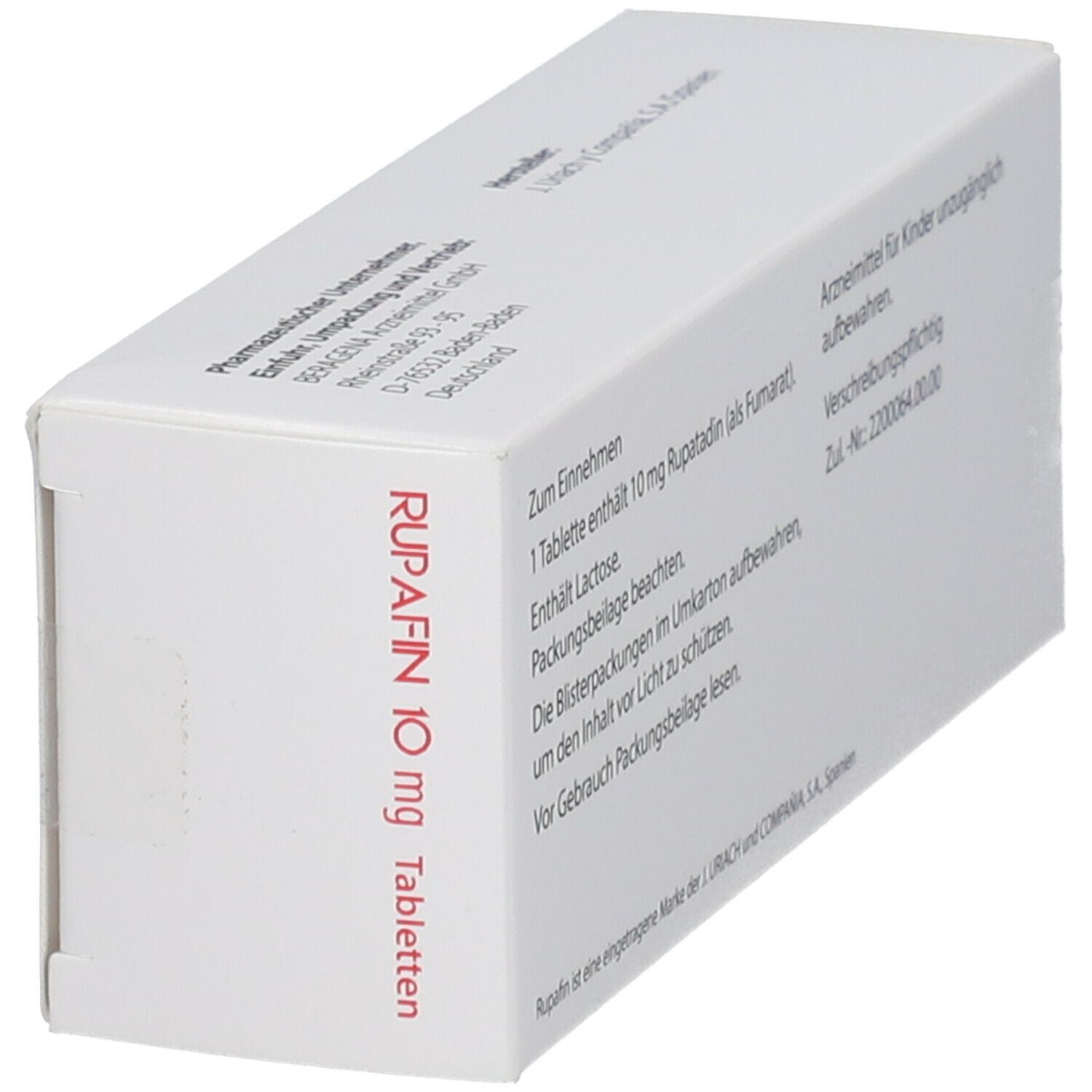 Rupafin 10 mg 50 St mit dem E-Rezept kaufen - SHOP APOTHEKE