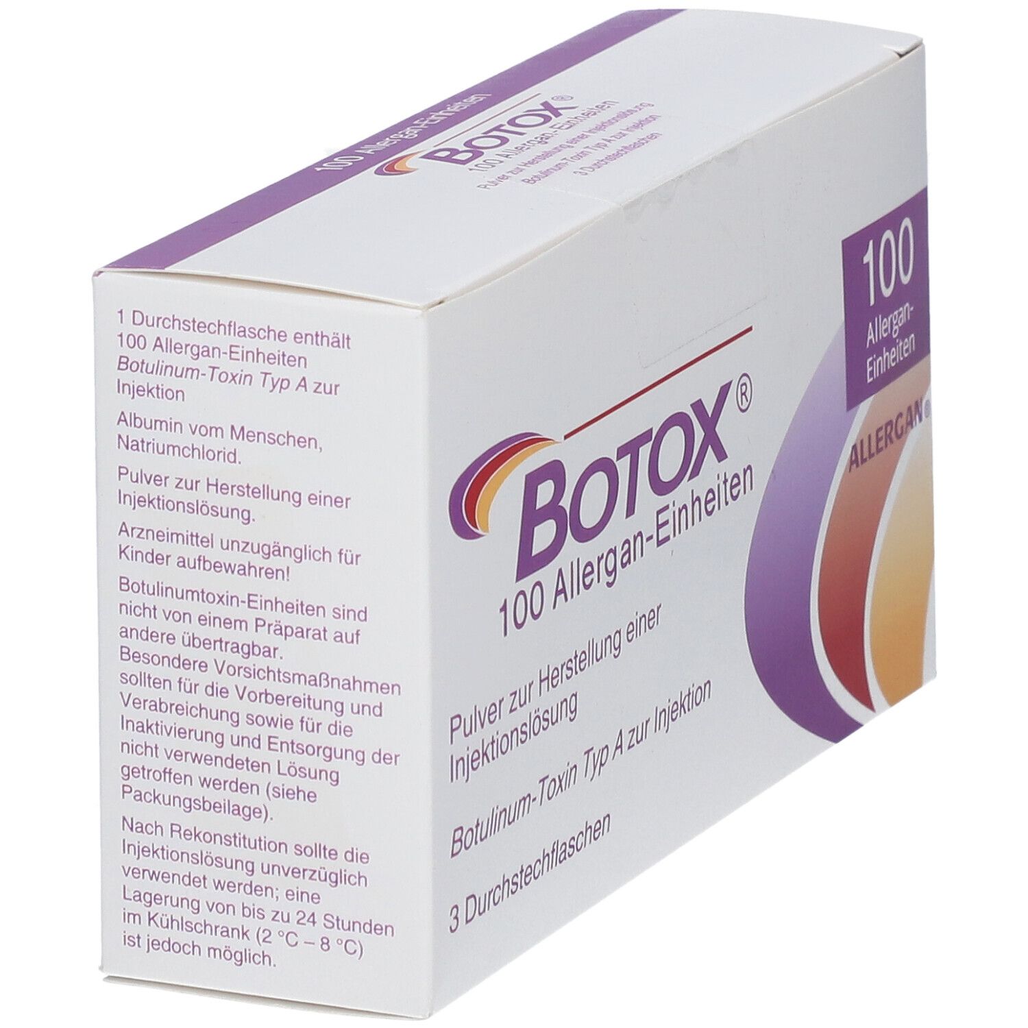 BOTOX Multipack 3x100 Allergan-E. P.z.H.e.Inj.-L. 1 St mit dem E-Rezept ...