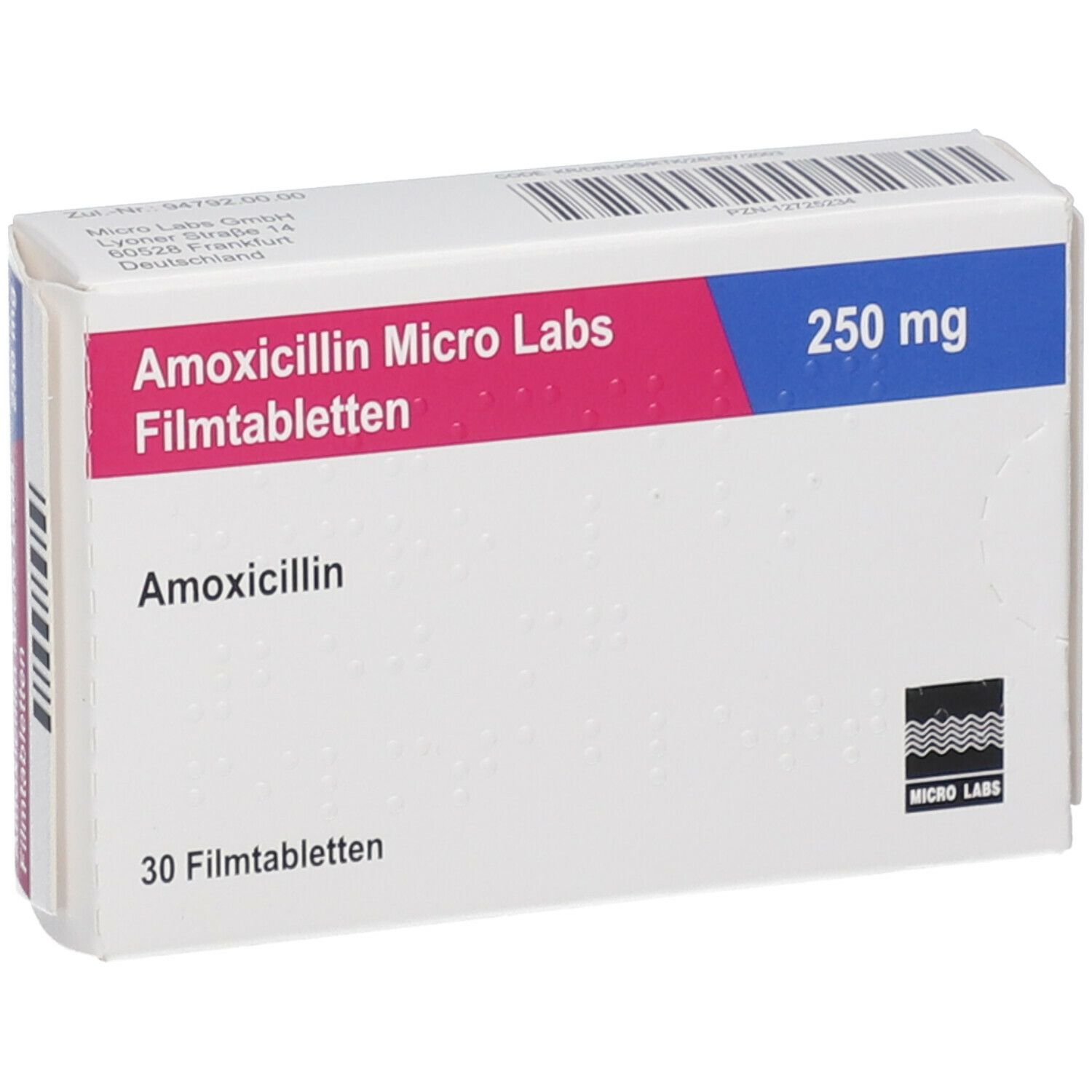 Amoxicillin Micro Labs 250 mg 30 St mit dem E-Rezept kaufen - Shop Apotheke