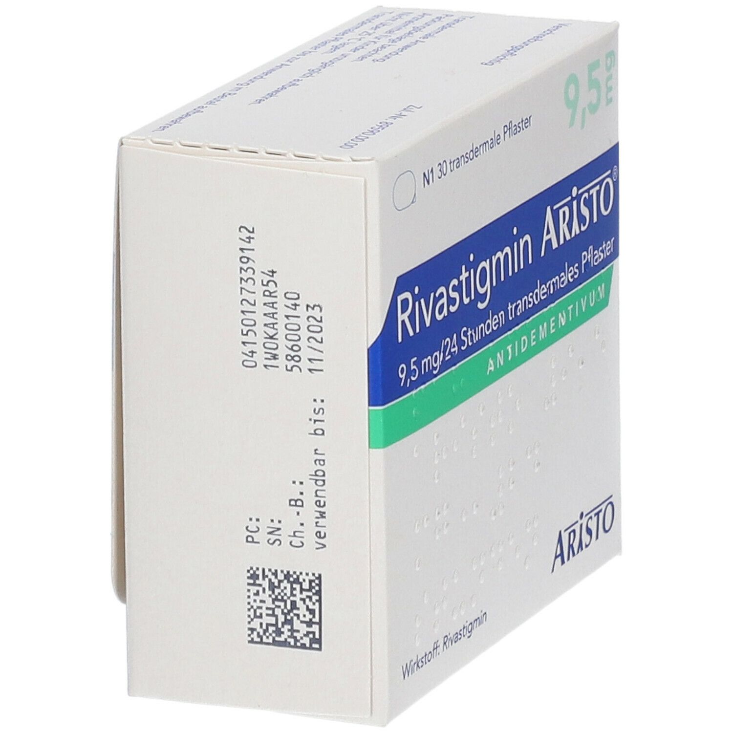 Rivastigmin Aristo® 9,5 mg/24 Stunden 30 St mit dem E-Rezept kaufen ...