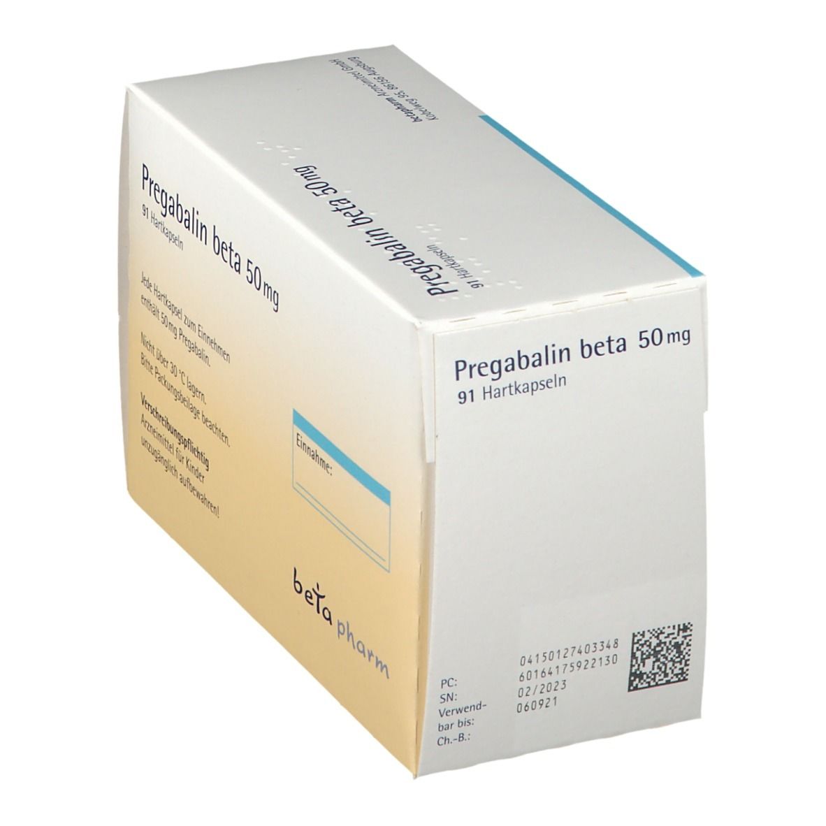 Pregabalin beta 50 mg 91 St mit dem E-Rezept kaufen - Shop Apotheke