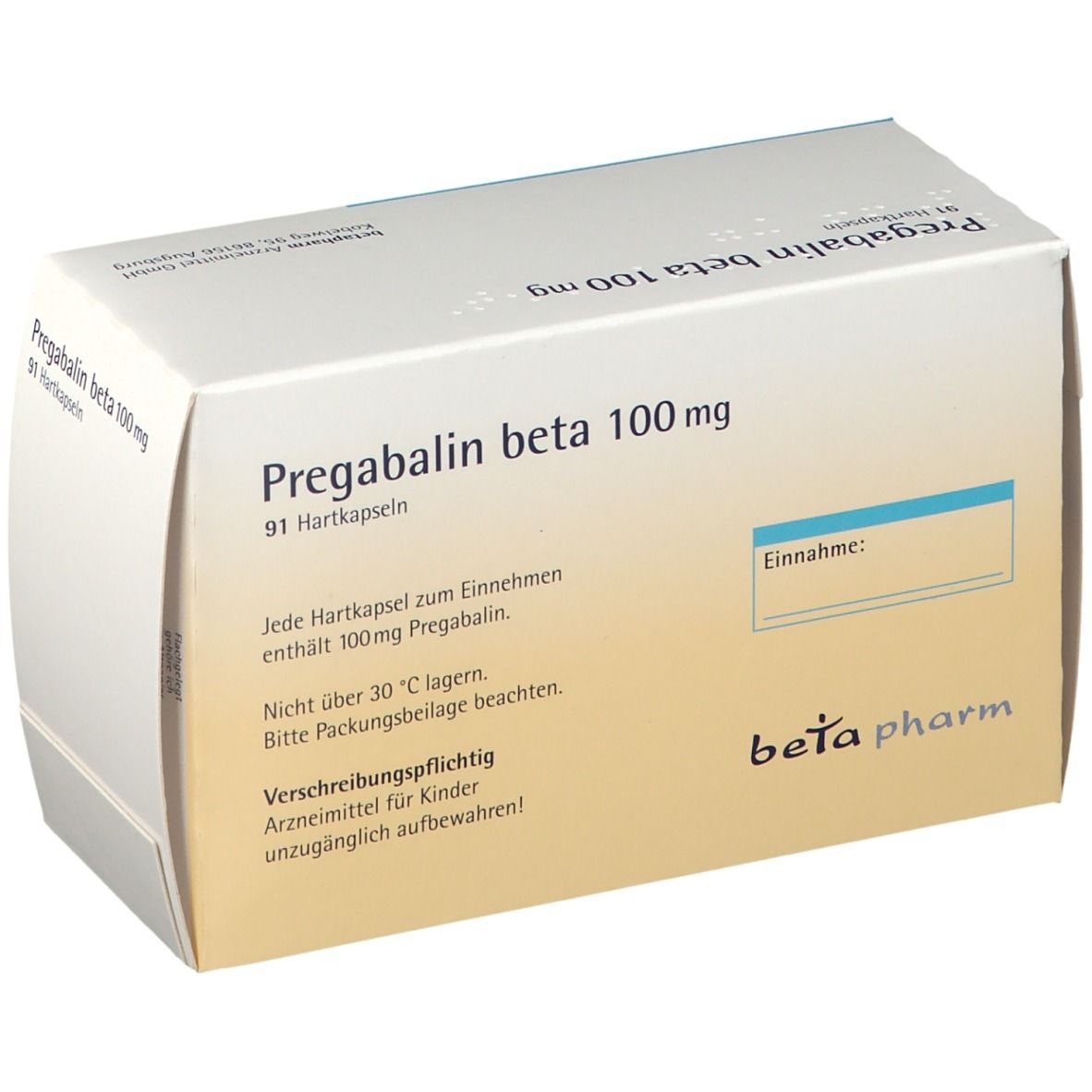 Pregabalin beta 100 mg 91 St mit dem E-Rezept kaufen - Shop Apotheke