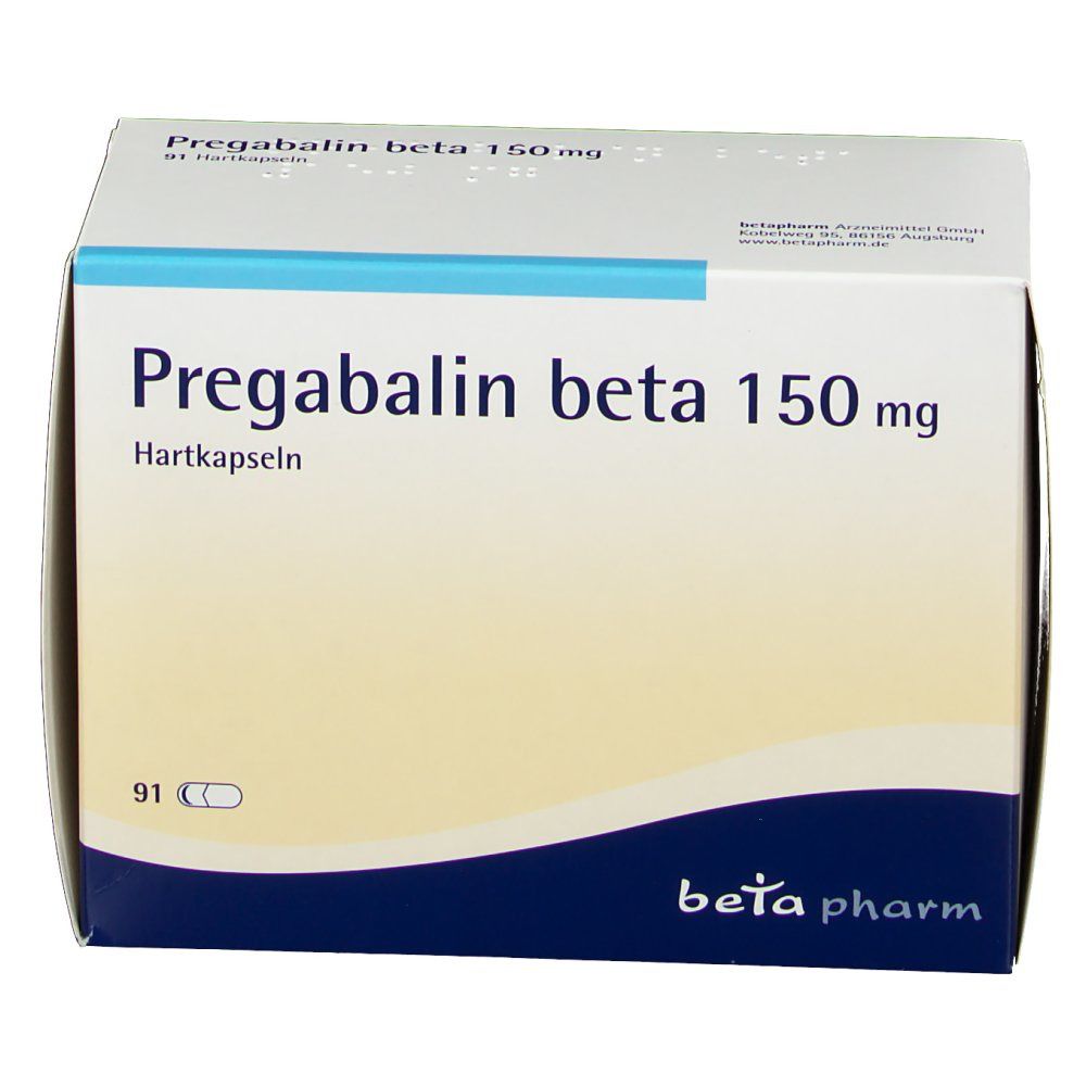 PREGABALIN beta 150 mg Hartkapseln 91 St mit dem E-Rezept kaufen - Shop ...