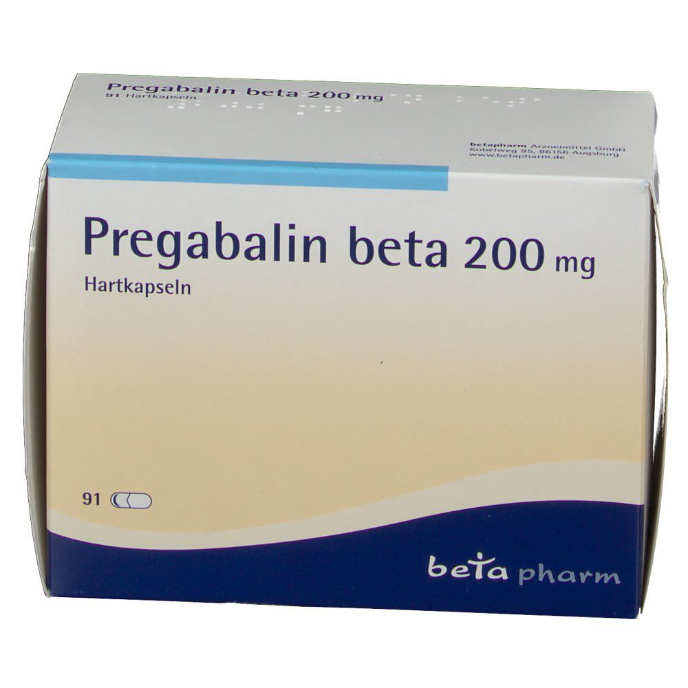 PREGABALIN beta 200 mg Hartkapseln 91 St mit dem E-Rezept kaufen - Shop ...