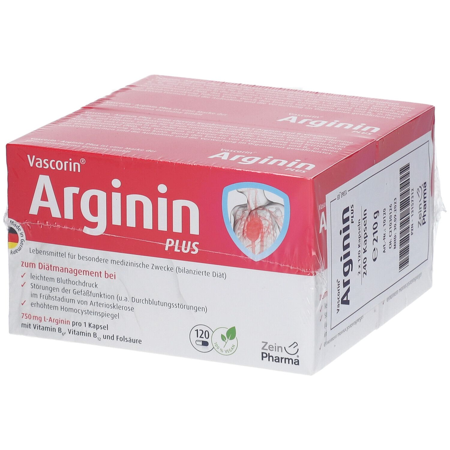 ZeinPharma® Vascorin® Arginin Plus 240 St - SHOP APOTHEKE