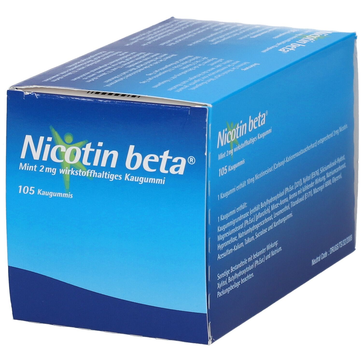 Nicotin beta® Mint 2 mg 105 St - Shop Apotheke