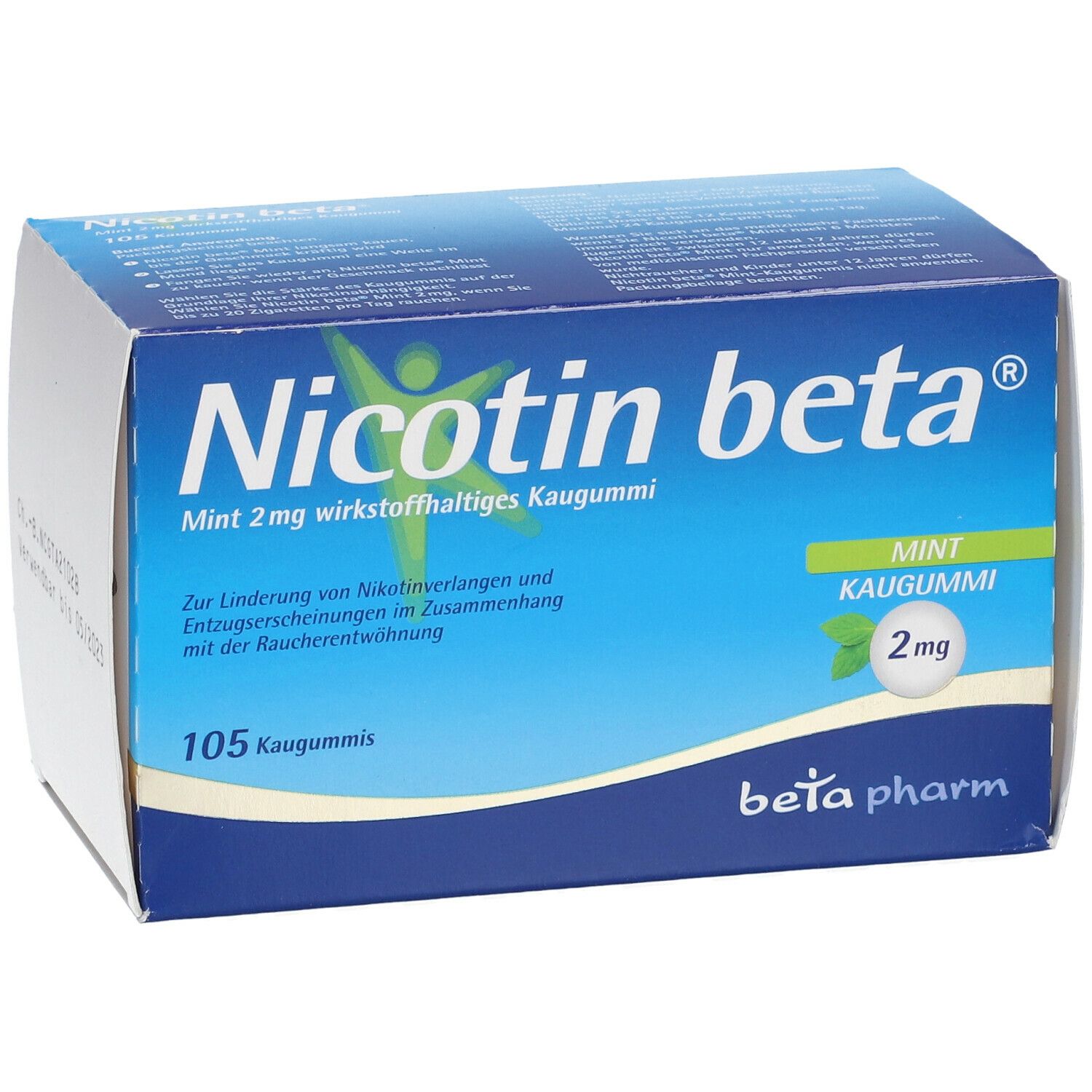 Nicotin beta® Mint 2 mg 105 St - Shop Apotheke