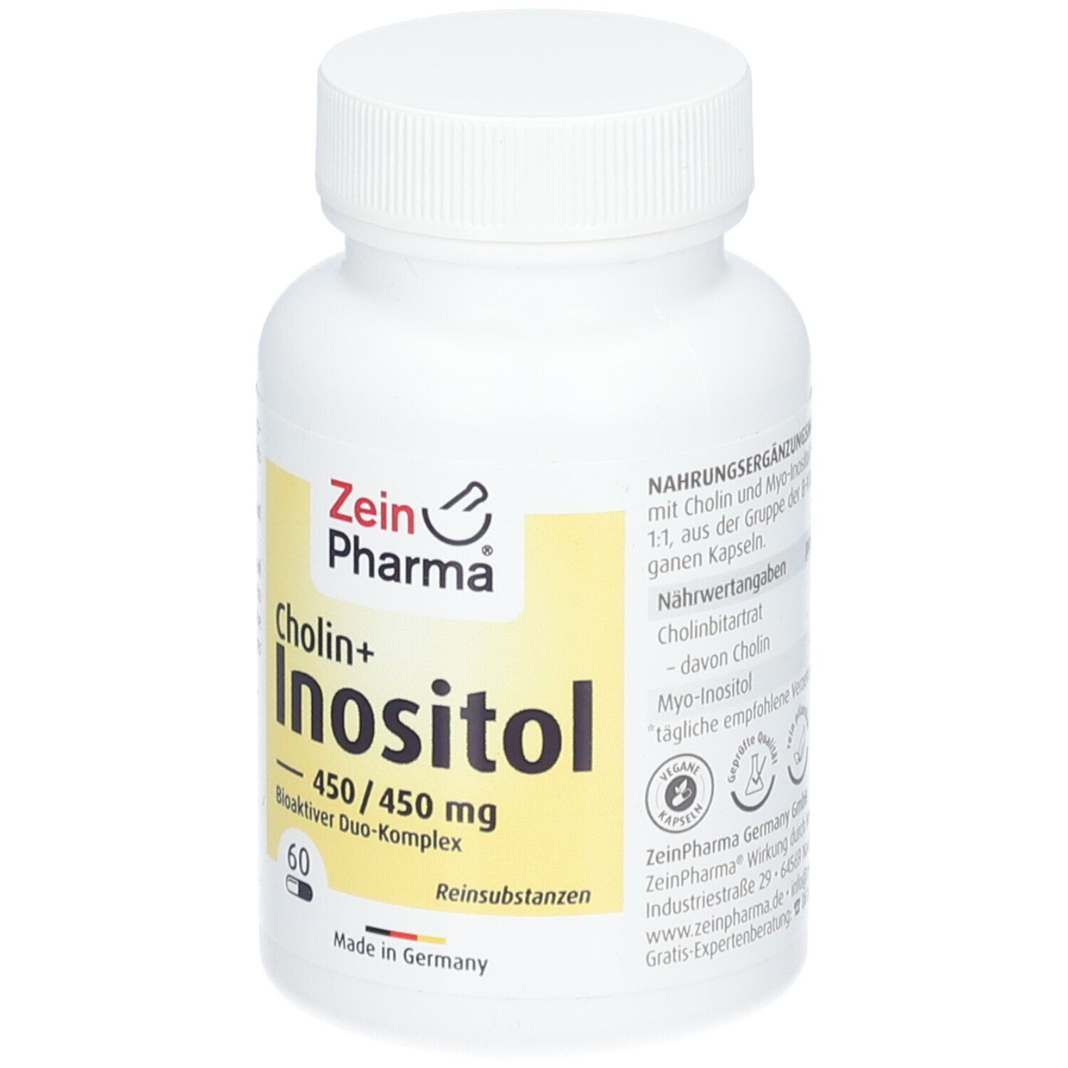 ZeinPharma® Cholin Inositol Kapseln 450/450 mg 60 St - shop-apotheke.com
