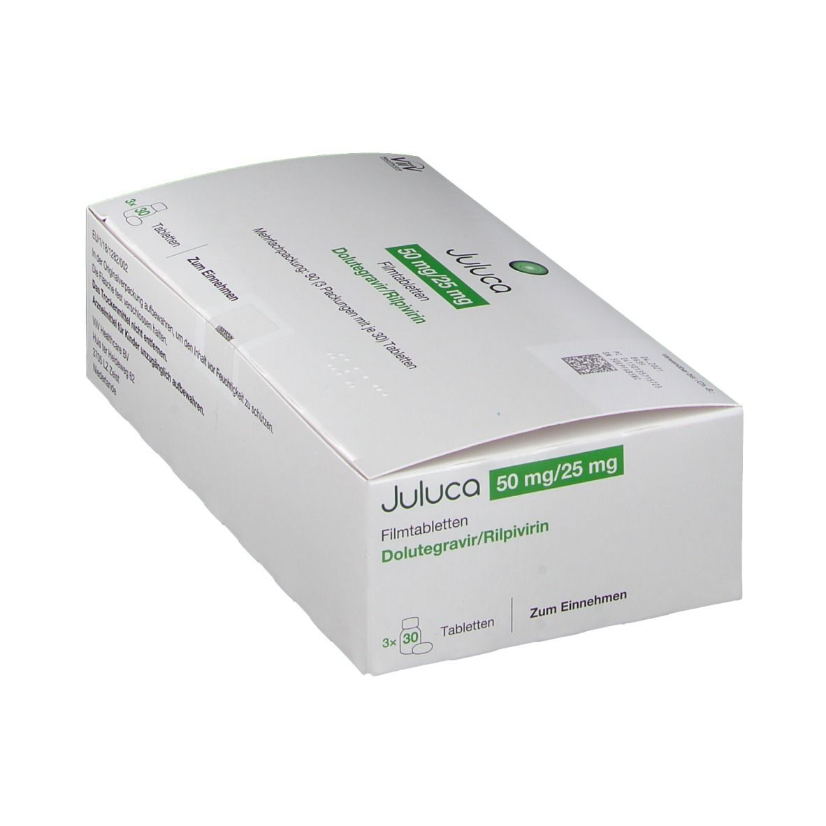 Juluca 50 mg/25 mg 3x30 St mit dem E-Rezept kaufen - Shop Apotheke