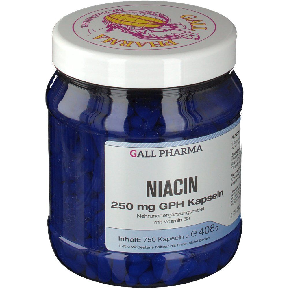 GALL PHARMA Niacin 250 mg GPH Kapseln 750 St - Shop Apotheke
