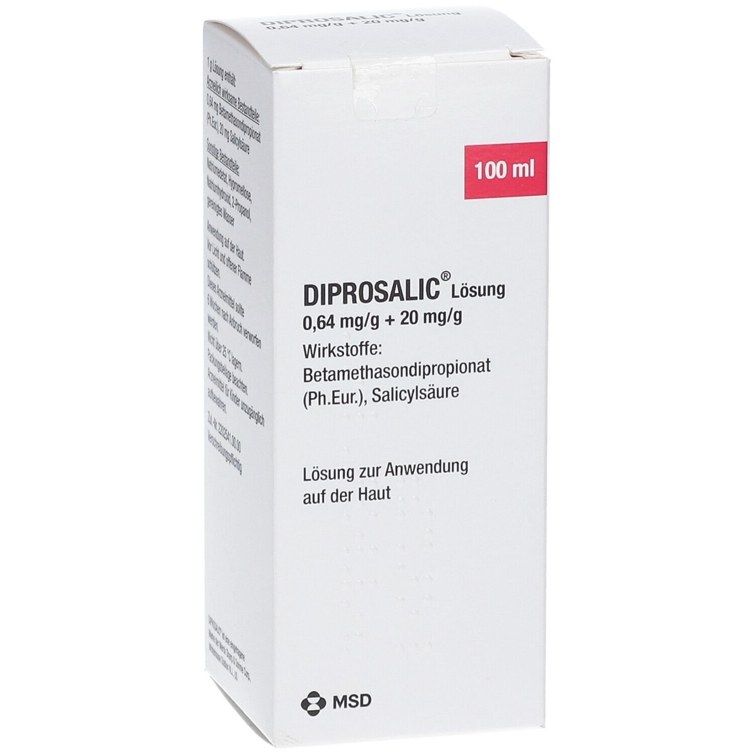 DIPROSALIC Lösung 0,64 mg/g + 20 mg/g B 100 ml mit dem E-Rezept kaufen ...