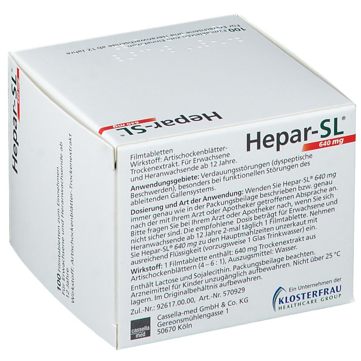 Hepar-SL® 640 mg 100 St - shop-apotheke.com