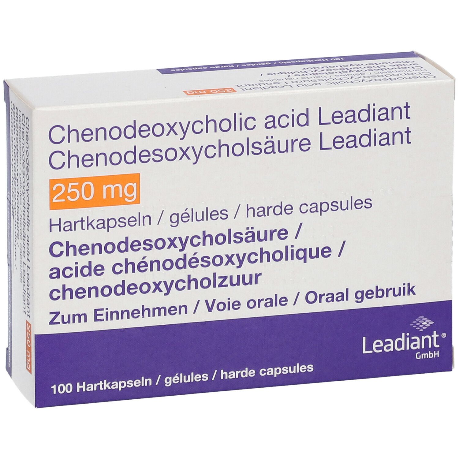 Chenodeoxycholsäure Leadiant 250 mg 100 St mit dem E-Rezept kaufen ...
