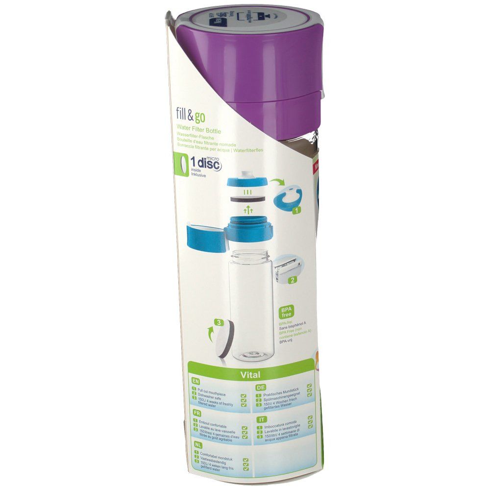 BRITA® fill&go Vital Wasserfilter-Flasche fresh purple 1 St - Shop Apotheke