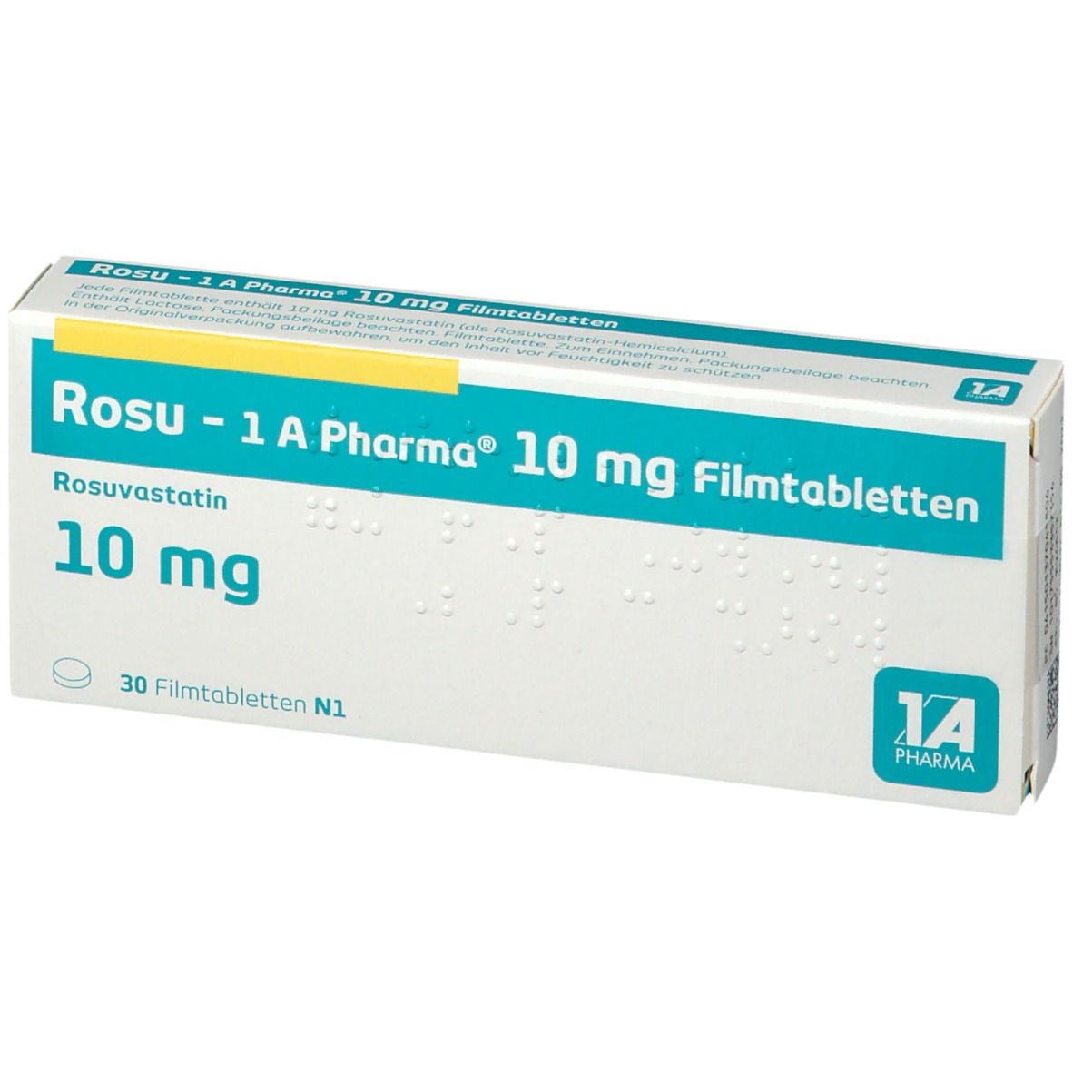 Rosu - 1 A Pharma® 10 mg 30 St mit dem E-Rezept kaufen - Shop Apotheke