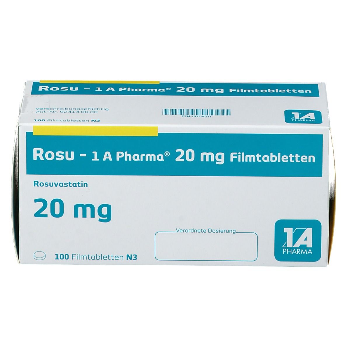 Rosu - 1 A Pharma® 20 mg 100 St mit dem E-Rezept kaufen - Shop Apotheke
