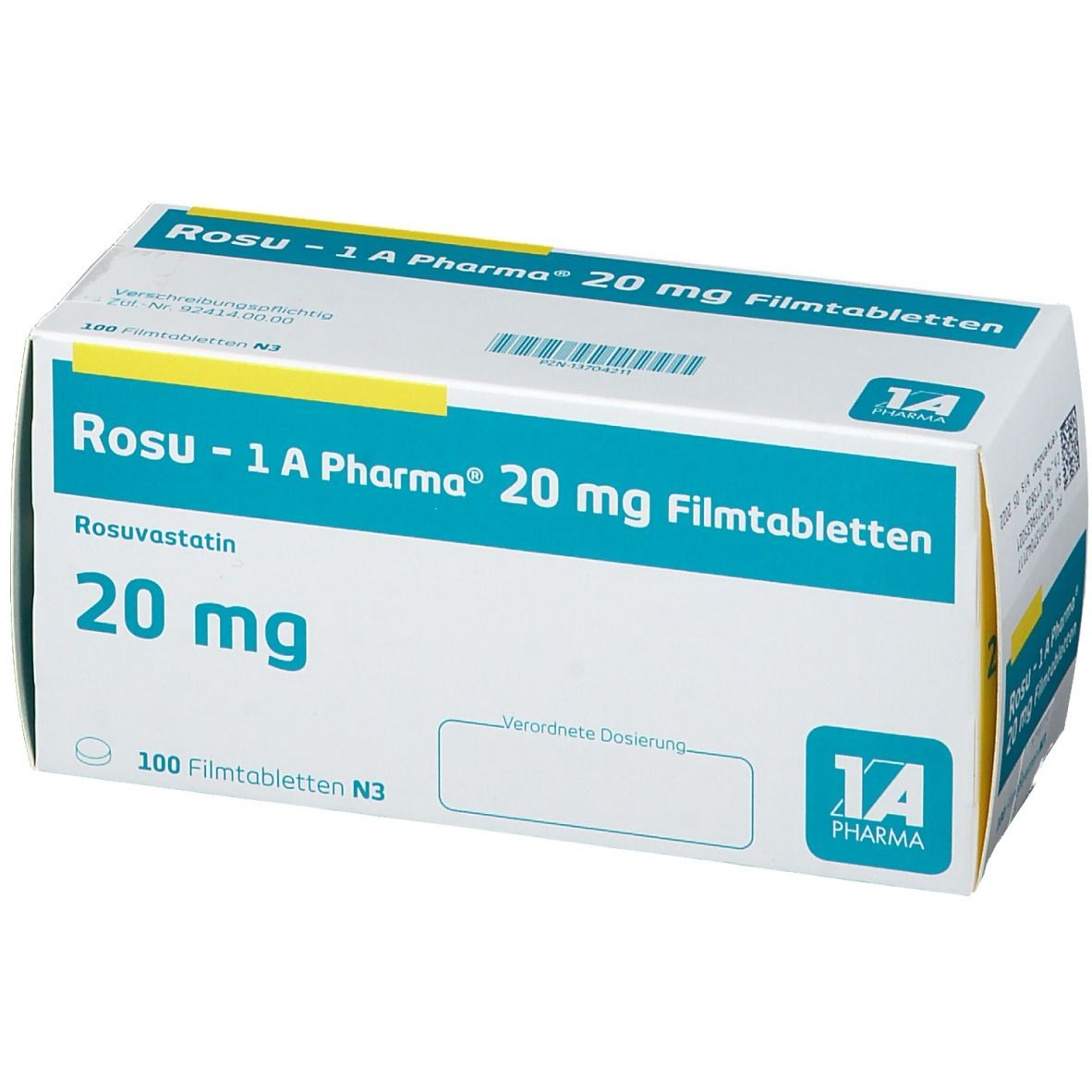 Rosu - 1 A Pharma® 20 mg 100 St mit dem E-Rezept kaufen - Shop Apotheke