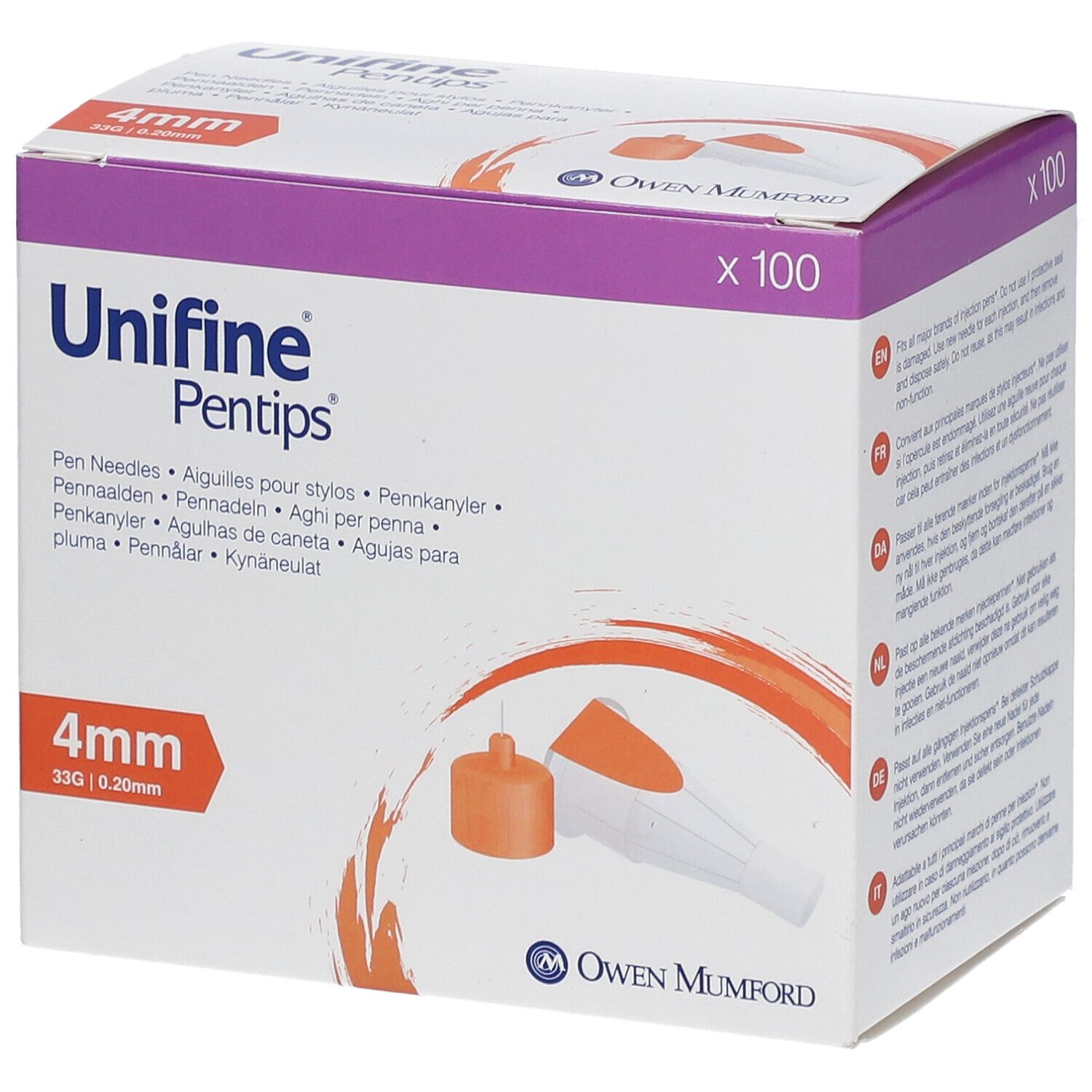 Unifine® Pentips® 33 G 4 mm 100 St - Shop Apotheke