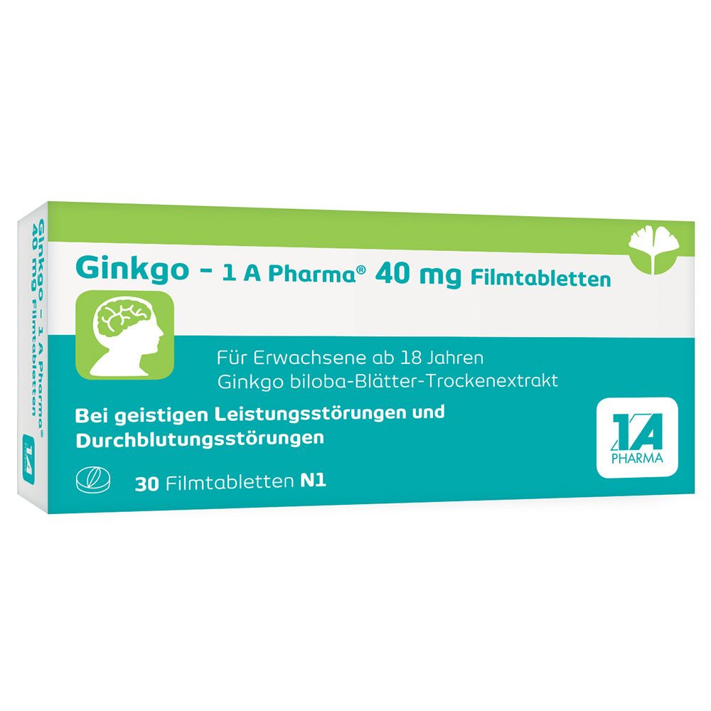 Ginkgo - 1A Pharma® 40 mg 30 St - Shop Apotheke