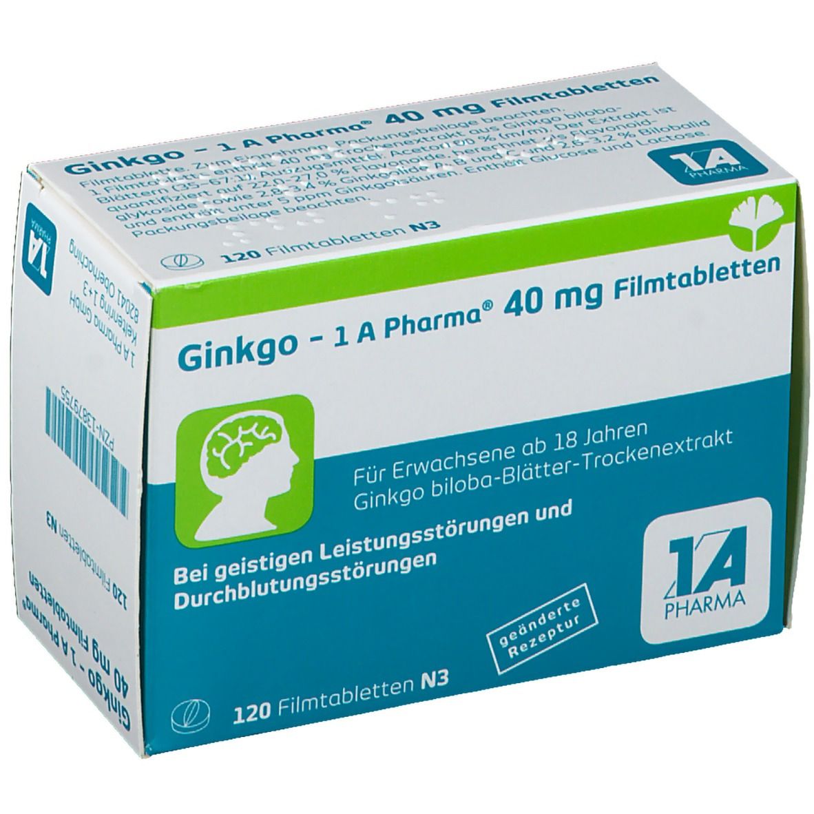 Ginkgo - 1A Pharma® 40 mg 120 St - Shop Apotheke