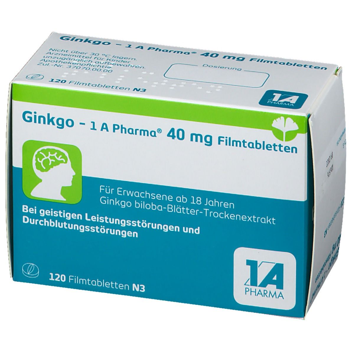 Ginkgo - 1A Pharma® 40 mg 120 St - Shop Apotheke