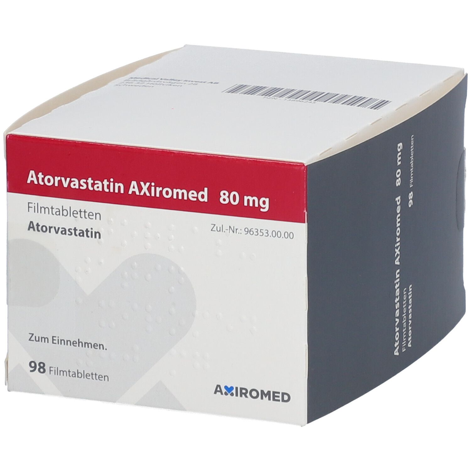Atorvastatin AxiromED80 mg 98 St mit dem E-Rezept kaufen - Shop Apotheke