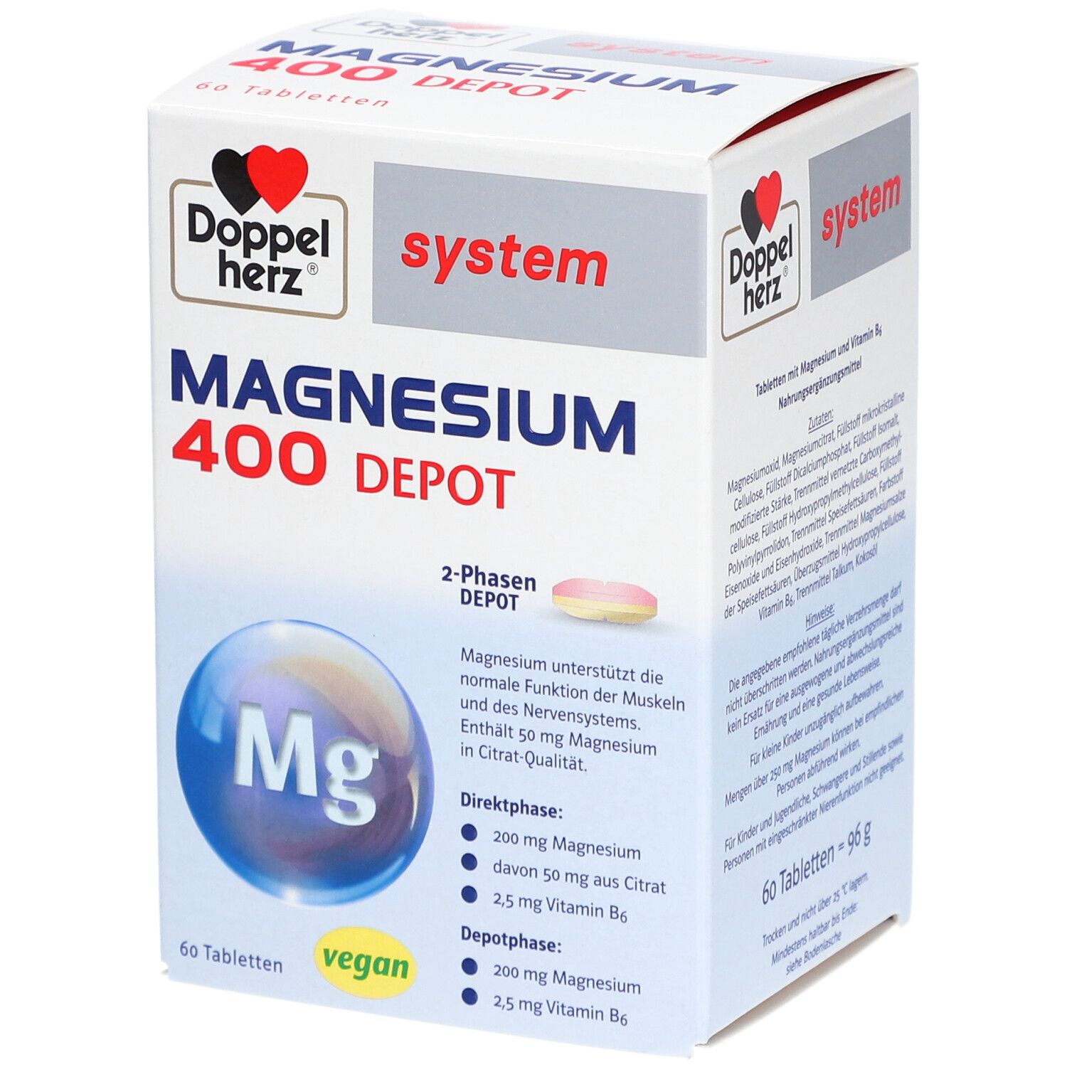 Doppelherz® Magnesium 400 DEPOT 60 St - shop-apotheke.com