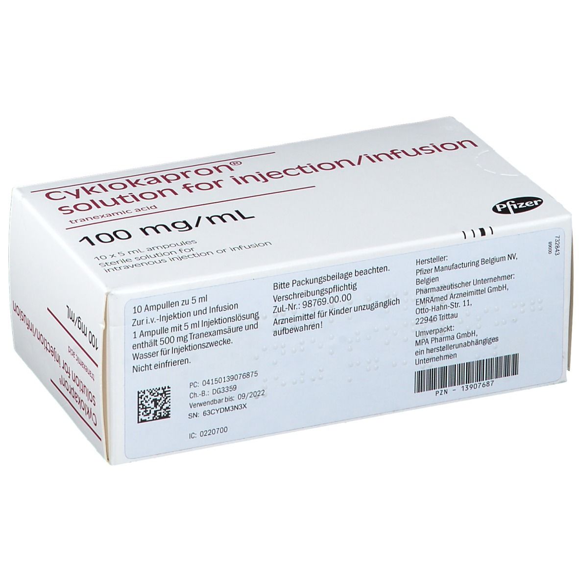 Cyklokapron 10x5 ml mit dem E-Rezept kaufen - Shop Apotheke