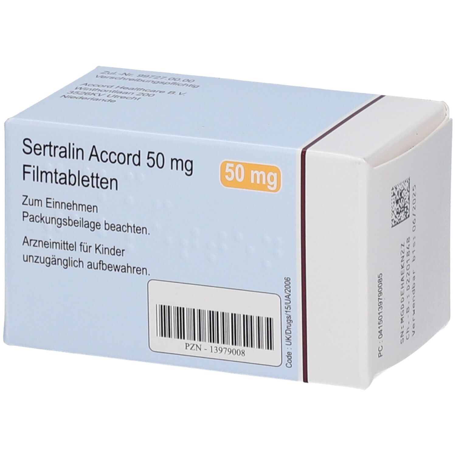 Sertralin Accord 50 mg 50 St - shop-apotheke.com