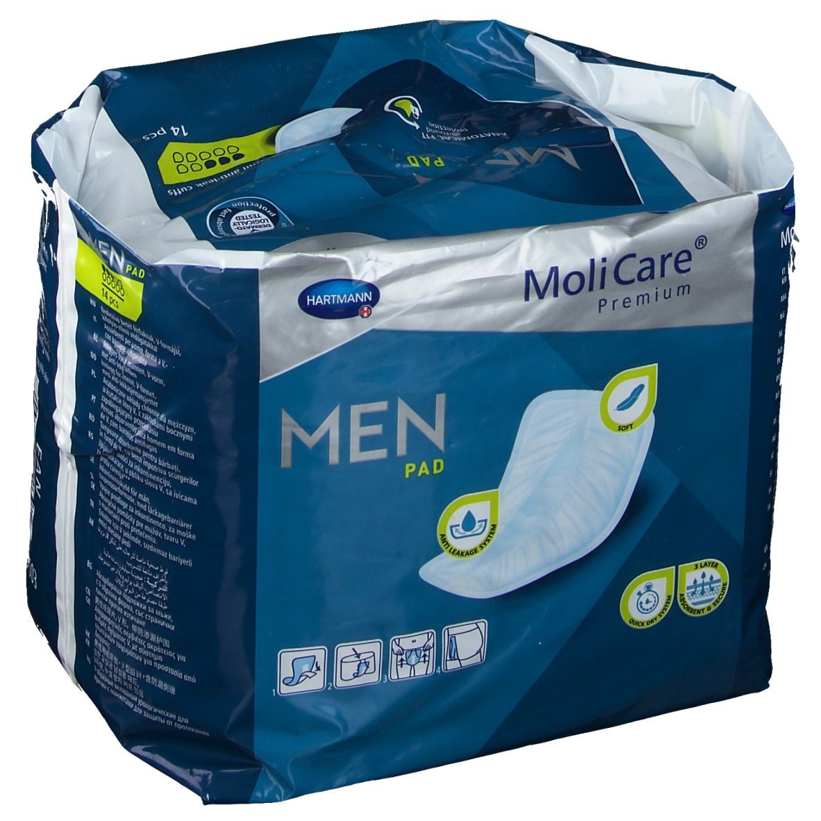 MoliCare® Premium MEN Pads 3 Tropfen 14 St - Shop Apotheke