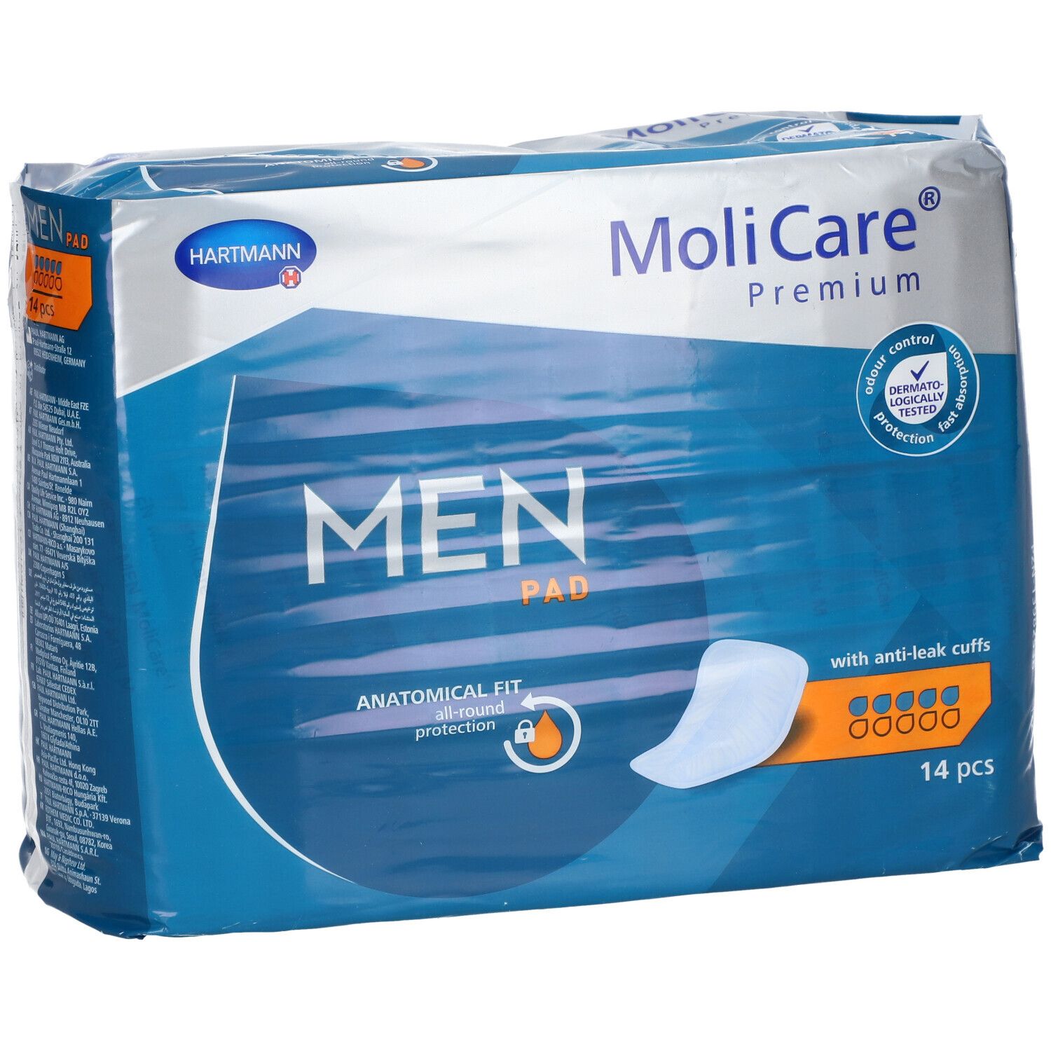 MoliCare® Premium MEN Pads 5 Tropfen 14 St - Shop Apotheke