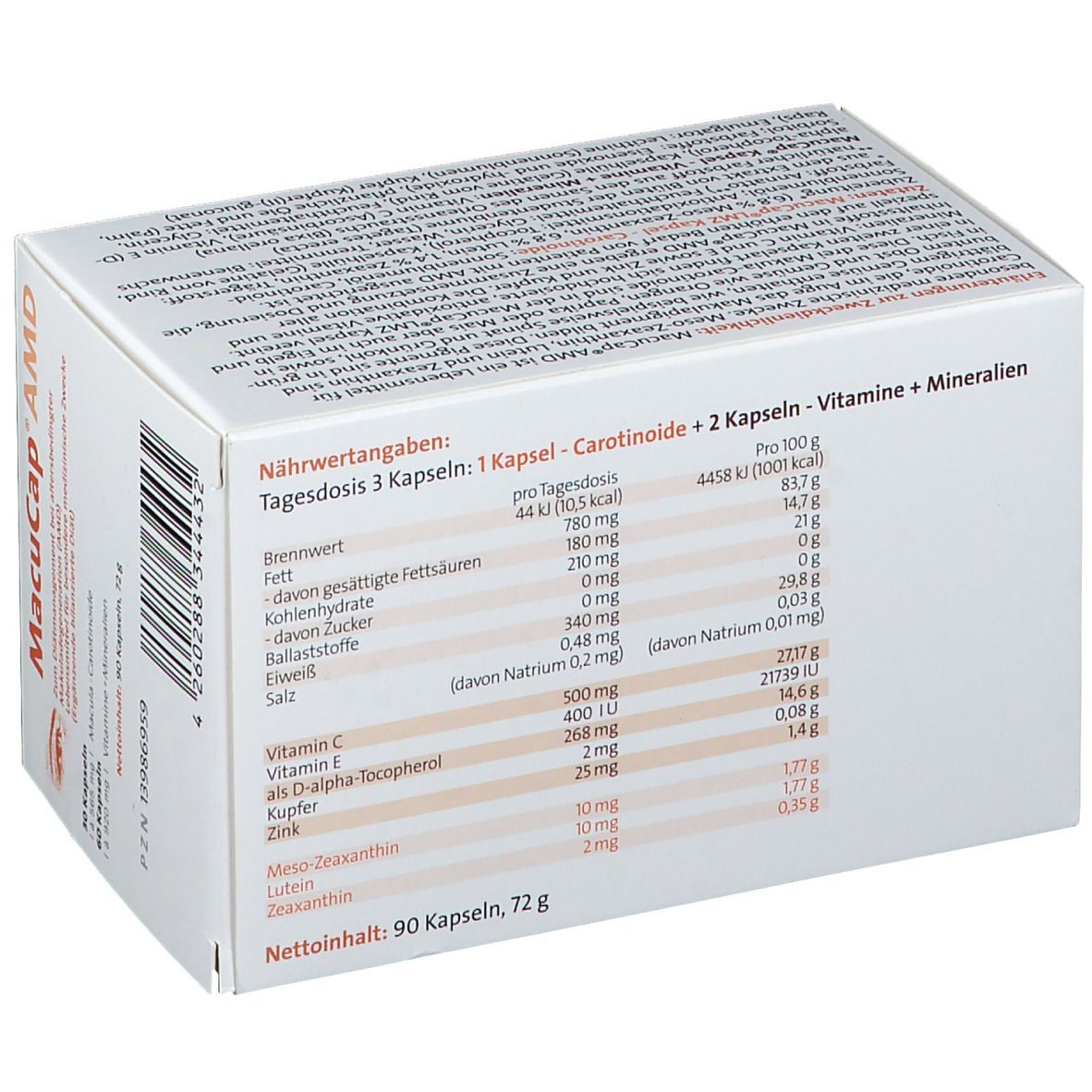 MacuCap® AMD 90 St - Shop Apotheke