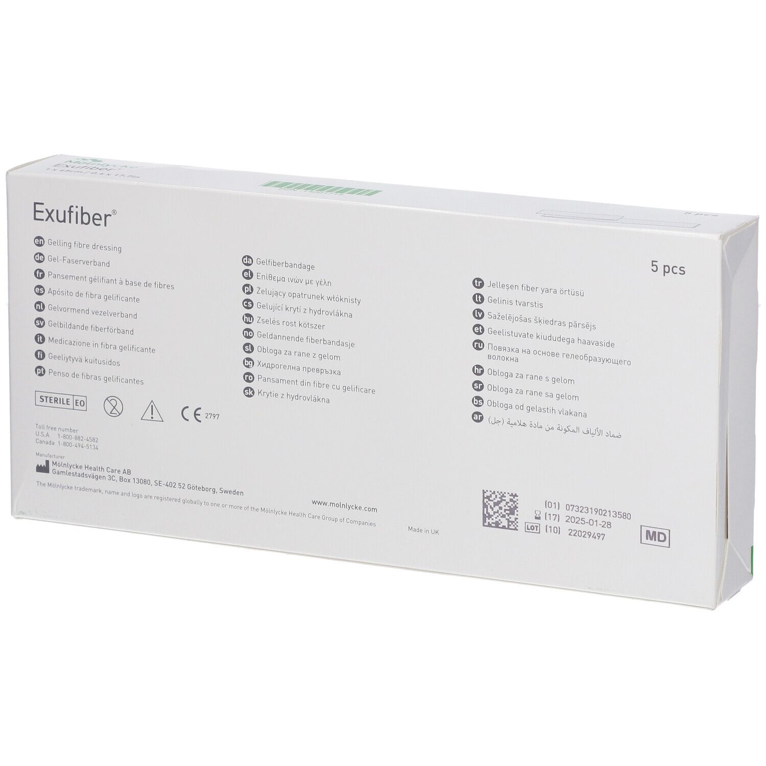 Exufiber 1 x 45 cm 5 St - Shop Apotheke