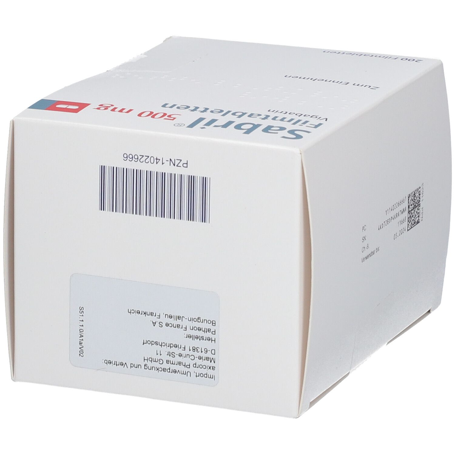 Sabril 500 mg 200 St mit dem E-Rezept kaufen - Shop Apotheke