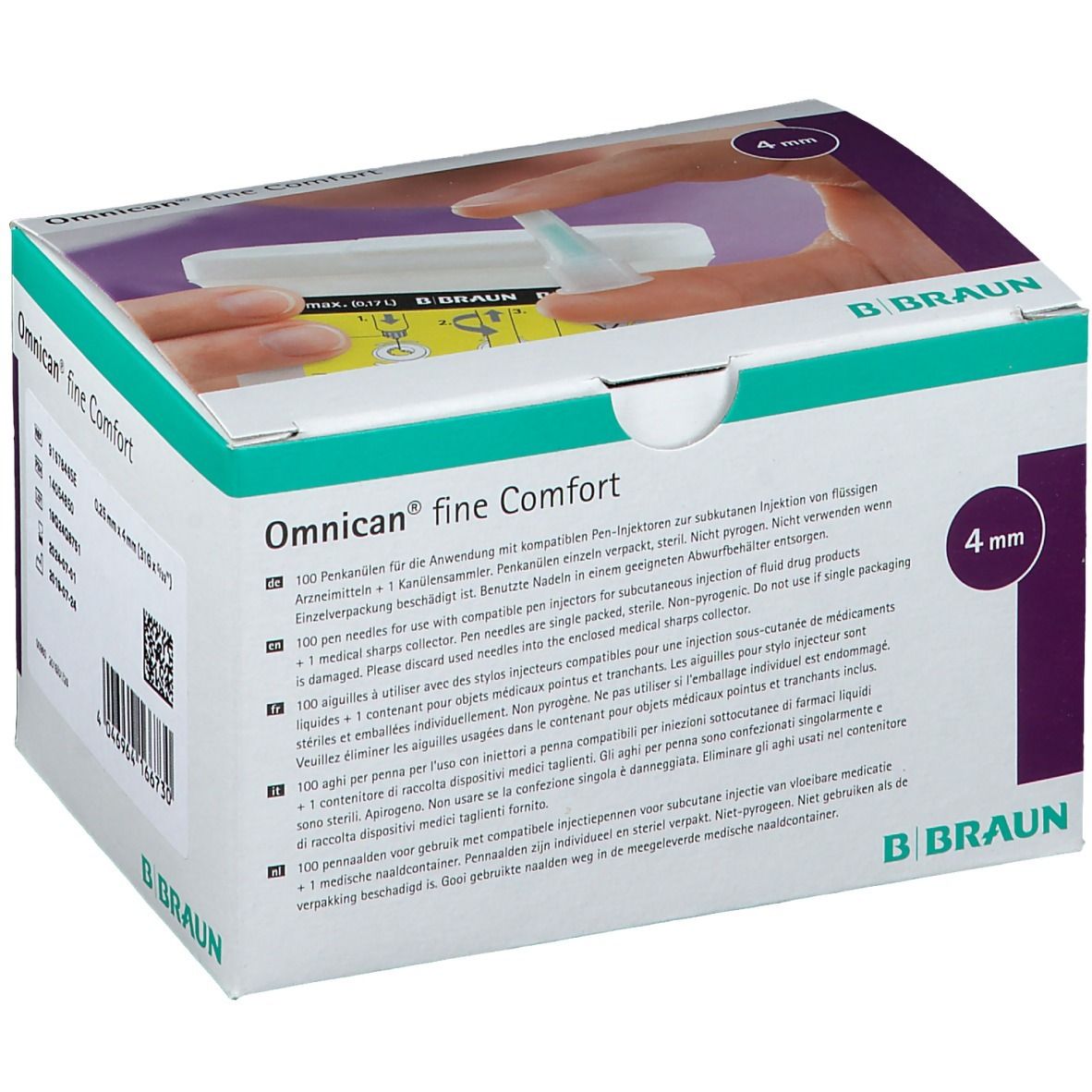 Omnican® fine Comfort Pen Kanüle 31 G x 4 mm 100 St - shop-apotheke.at