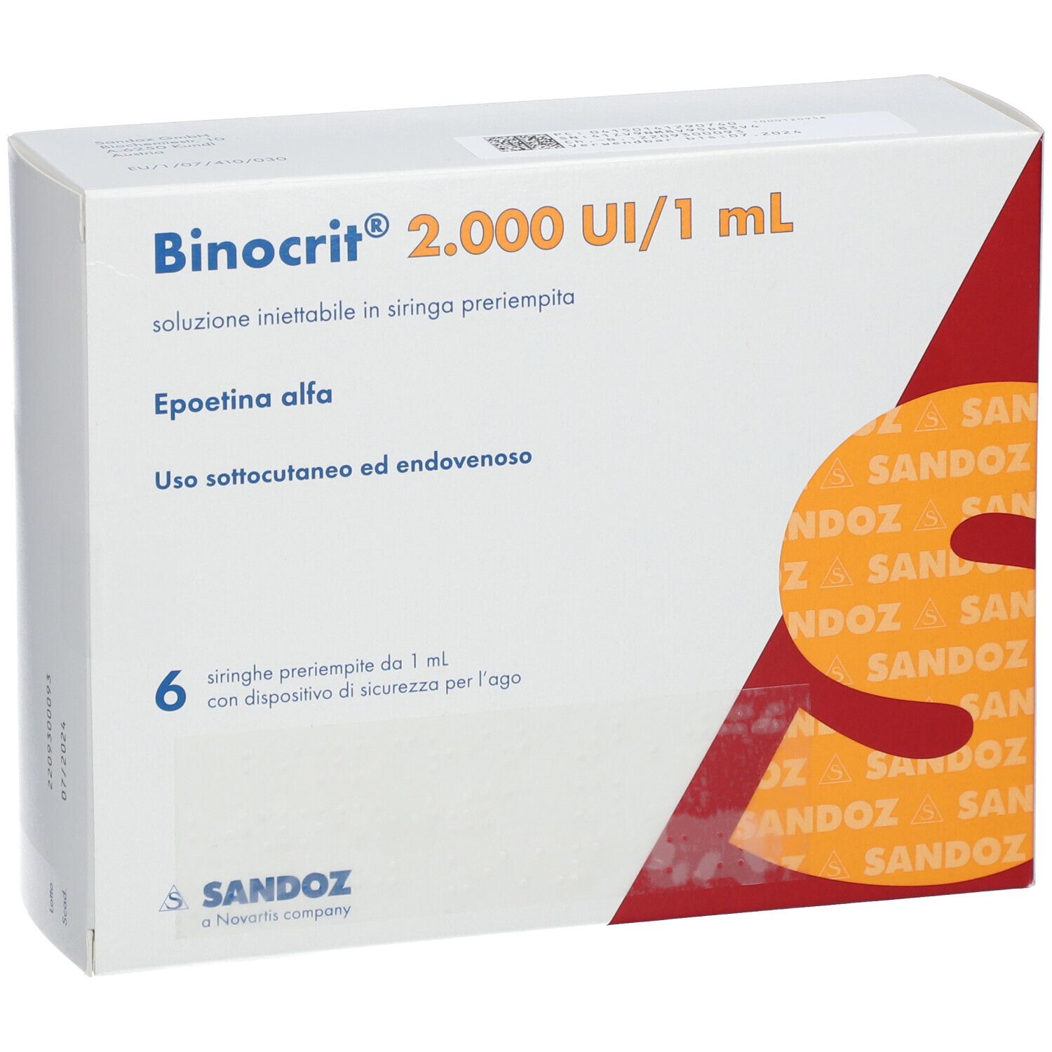 Binocrit 2.000 I.E./1 ml 6x1 ml mit dem E-Rezept kaufen - Shop Apotheke
