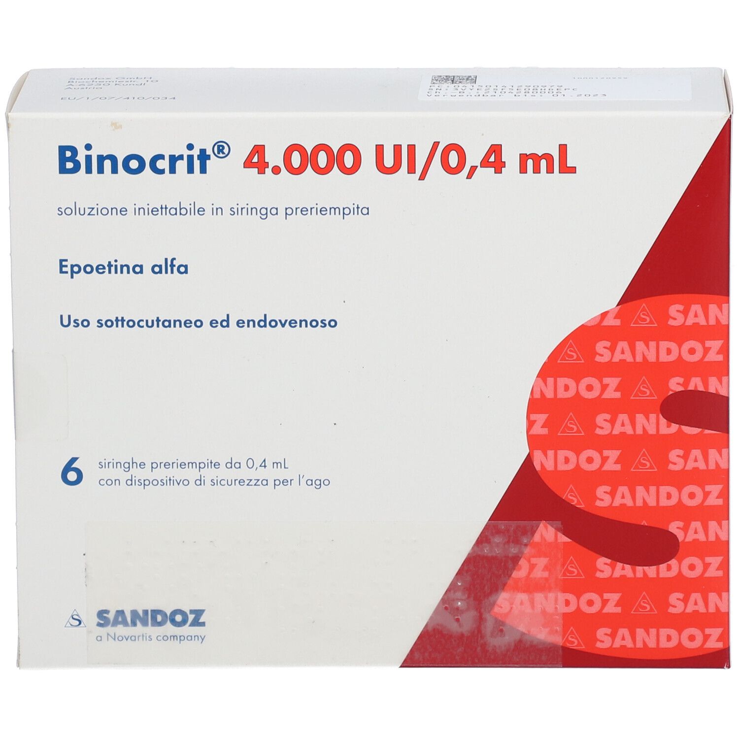 Binocrit 4.000 I.E./0,4 ml 6x0,4 ml mit dem E-Rezept kaufen - Shop Apotheke