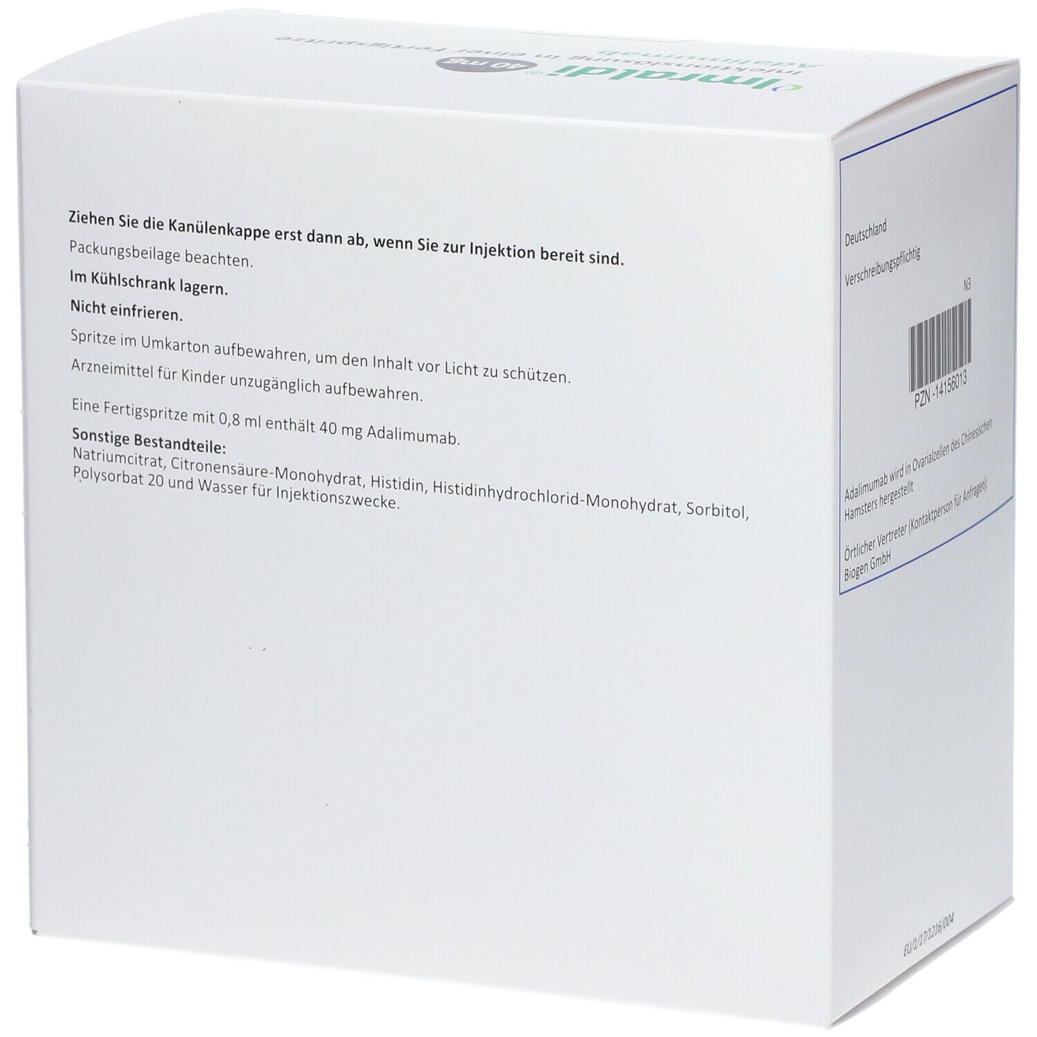 Imraldi® 40 mg/0,8 ml 6 St - shop-apotheke.com