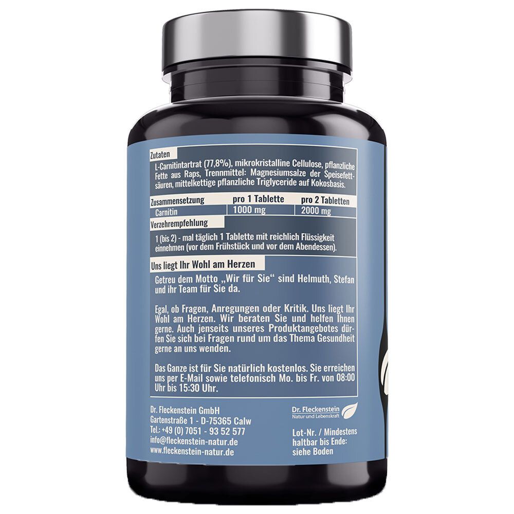 Dr. Fleckenstein L-Carnitin 1000 mg 120 St - SHOP APOTHEKE