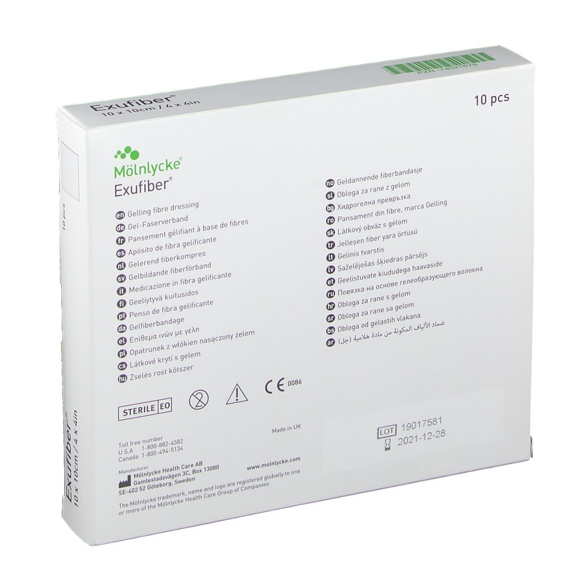 Exufiber 10 x 10 cm 10 St - shop-apotheke.at