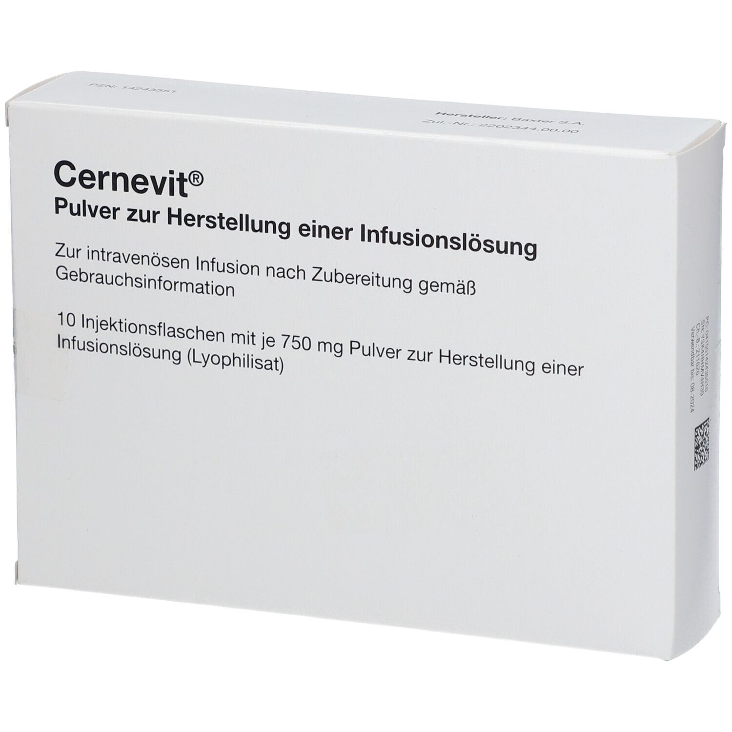 Cernevit® 750Mg 10 St mit dem E-Rezept kaufen - Shop Apotheke