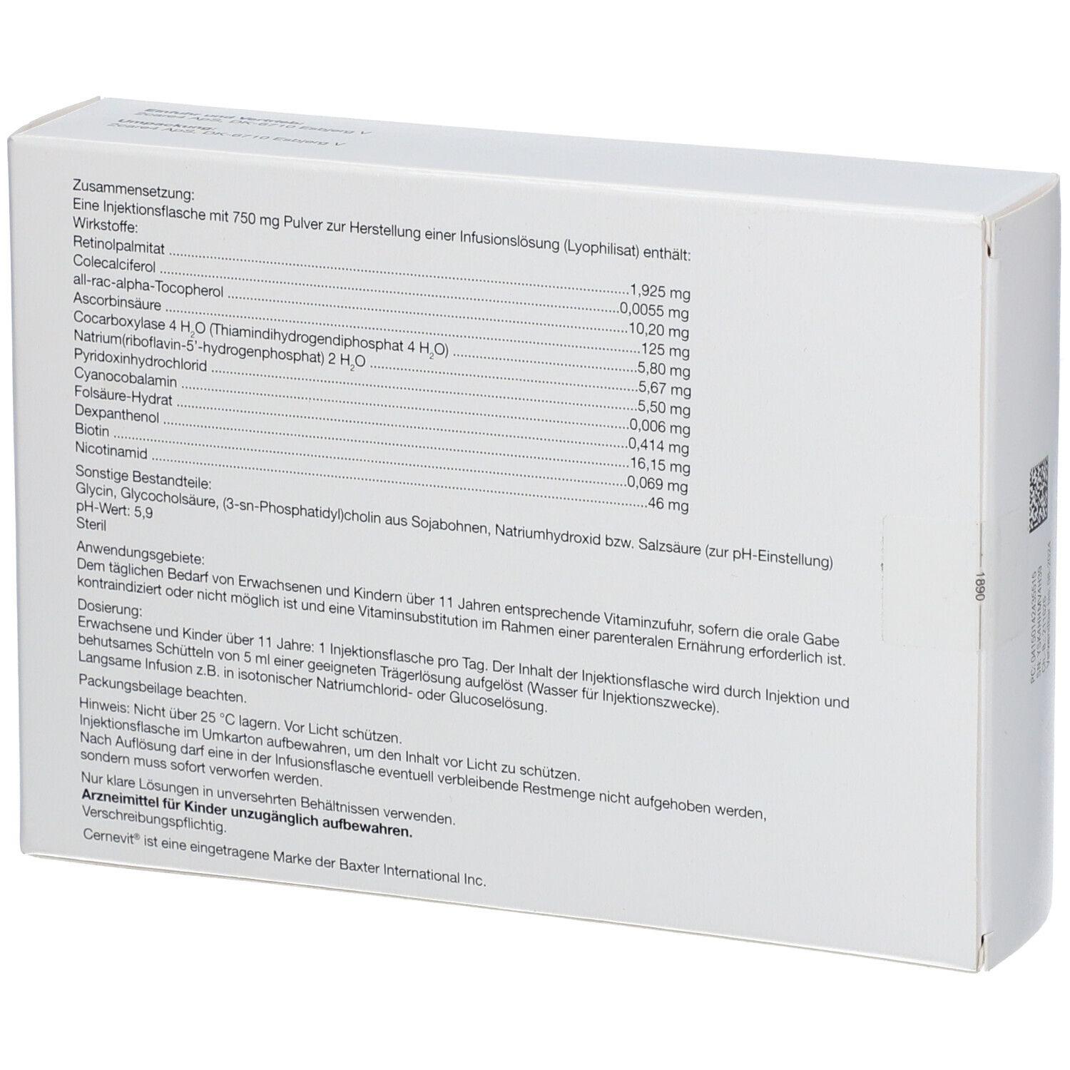 Cernevit® 750Mg 10 St mit dem E-Rezept kaufen - Shop Apotheke