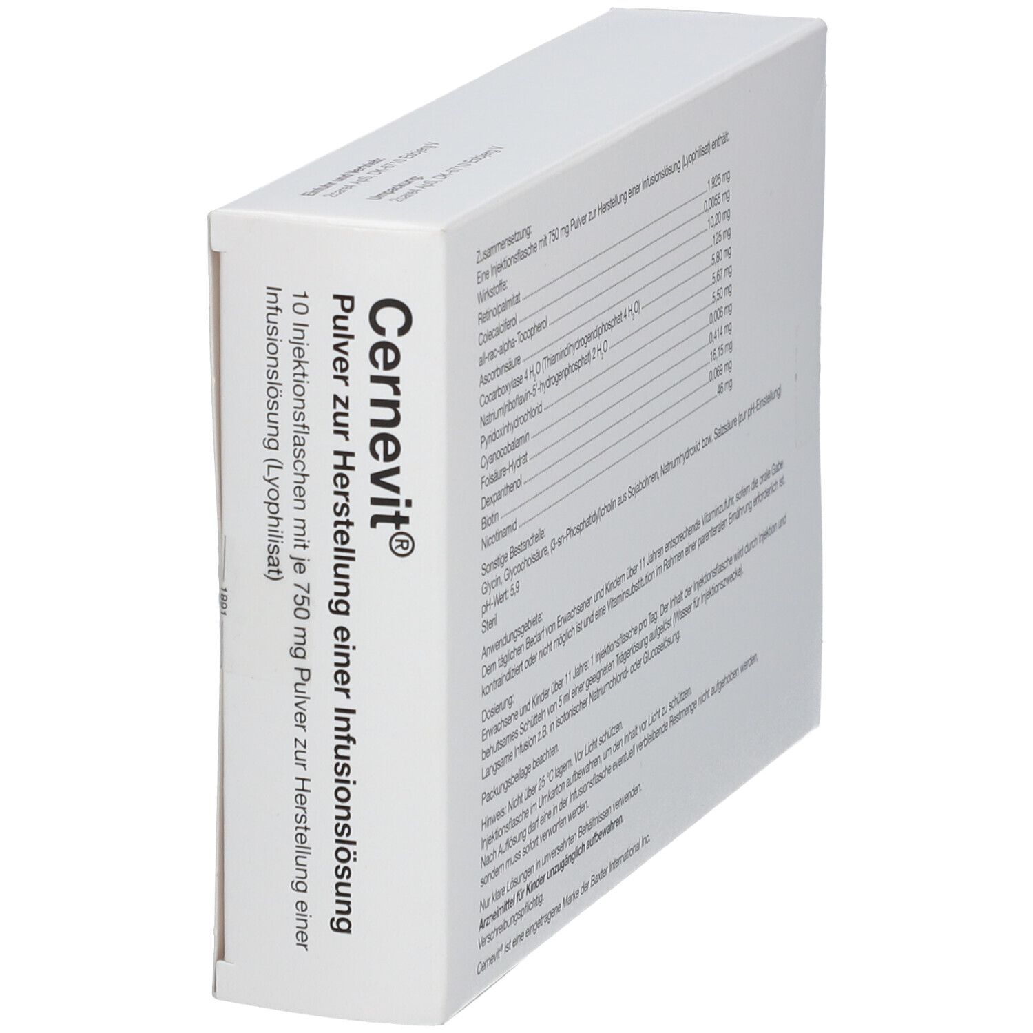 Cernevit® 750Mg 10 St mit dem E-Rezept kaufen - Shop Apotheke